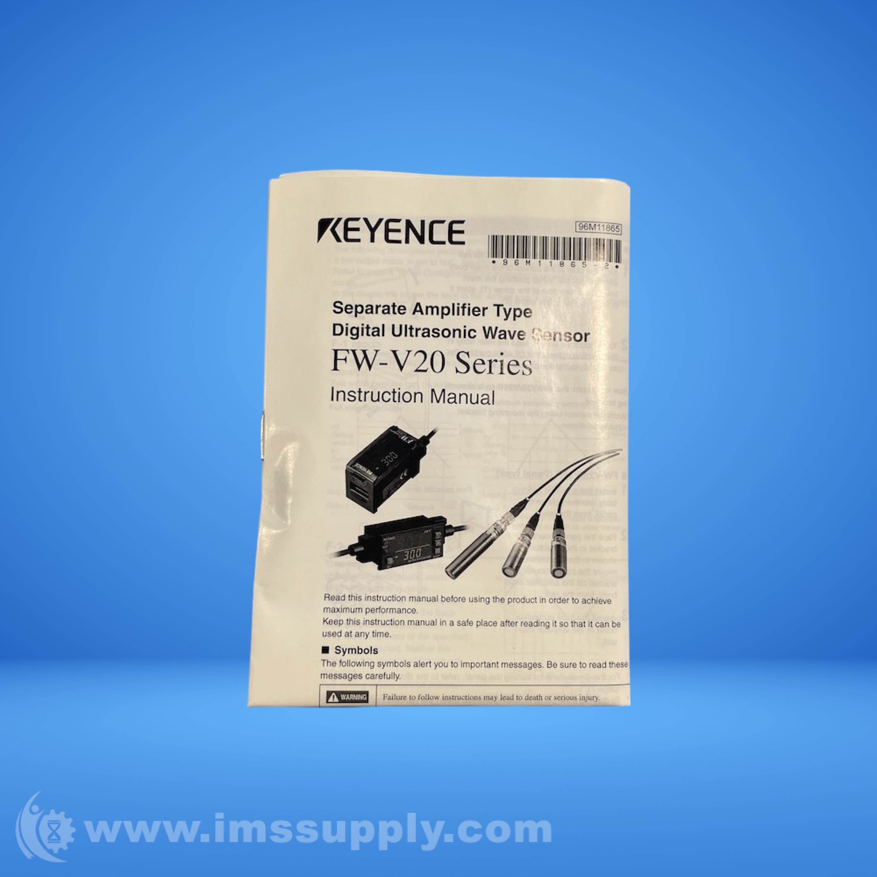 Keyence FW-V20 Digital Ultrasonic Wave Sensor - IMS Supply