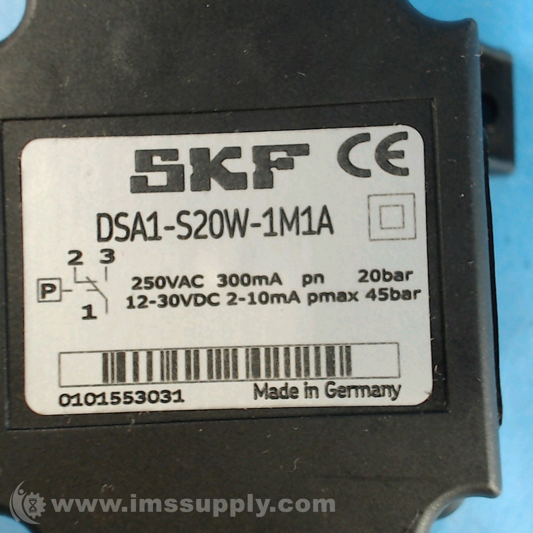 Skf DSA1-S20W-1M1A PRESSURE SWITCH - IMS Supply