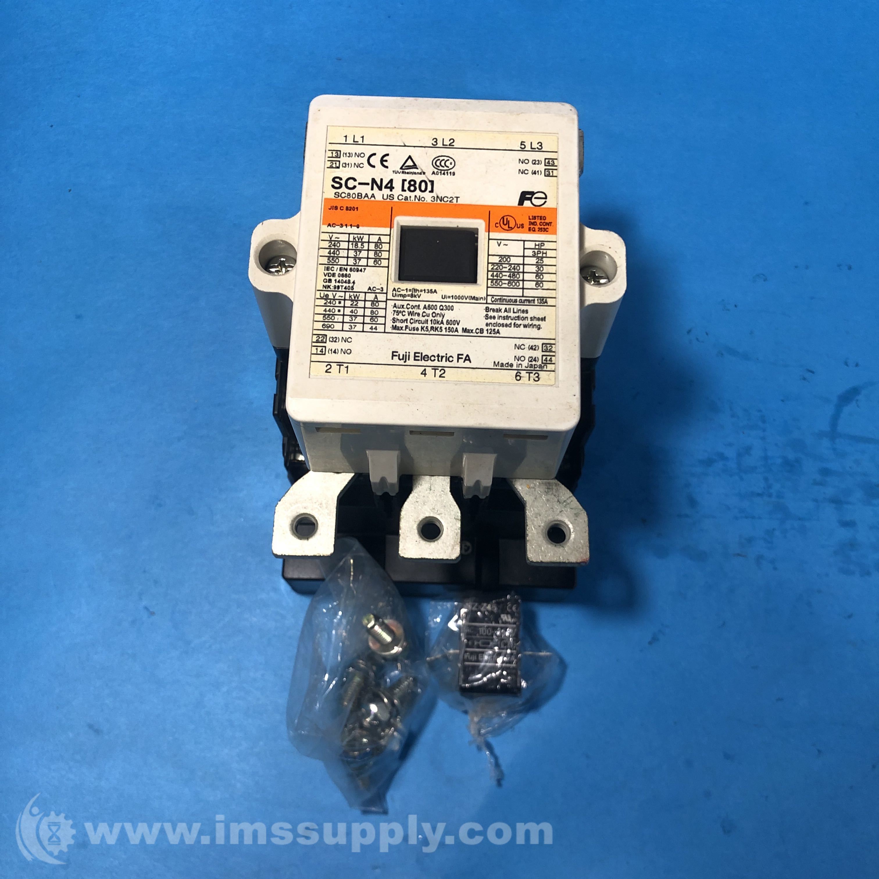 Fuji Electric SC-N4 [80] Magnetic Contactor - IMS Supply