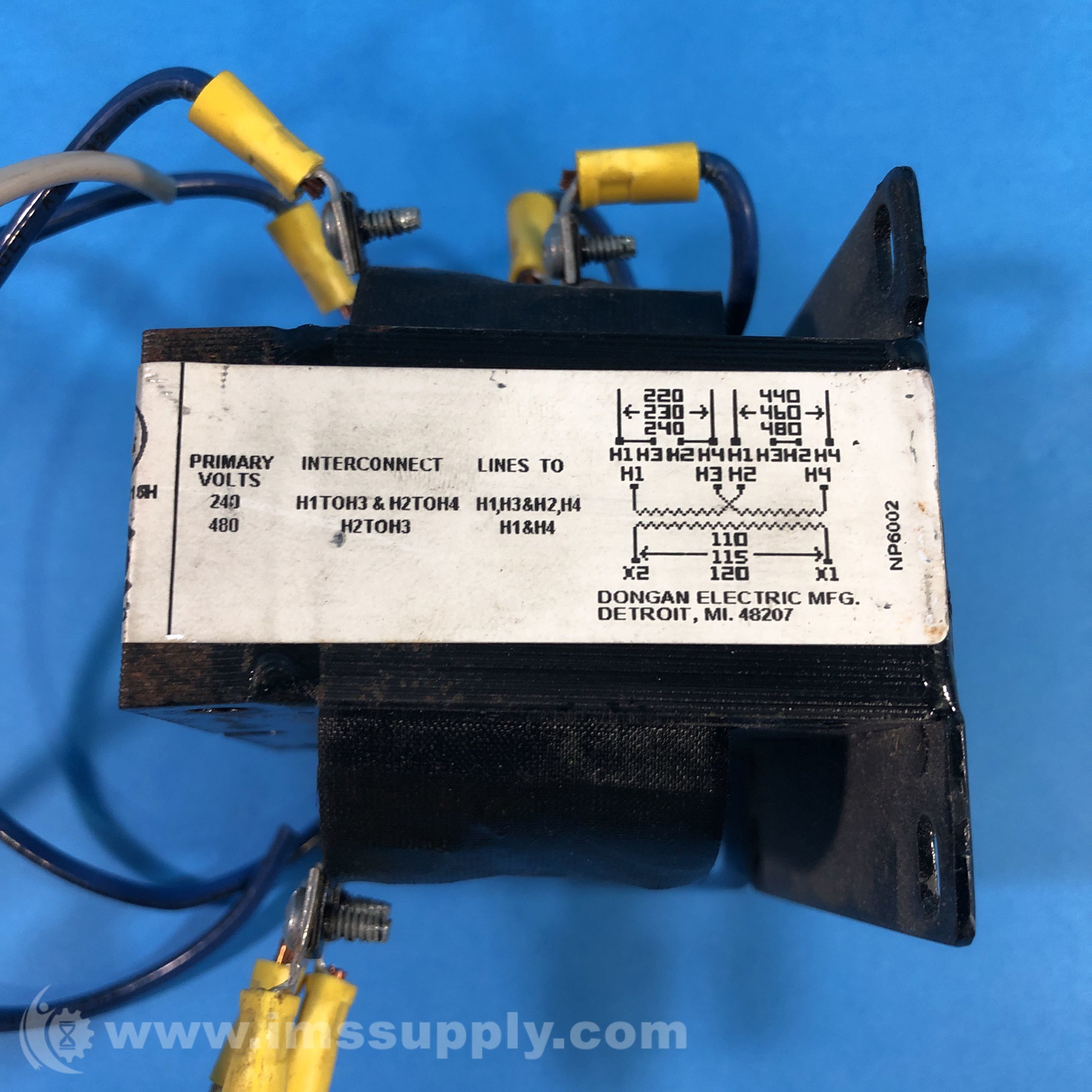 Dongan 50-0100-053 Industrial Control Transformer - IMS Supply