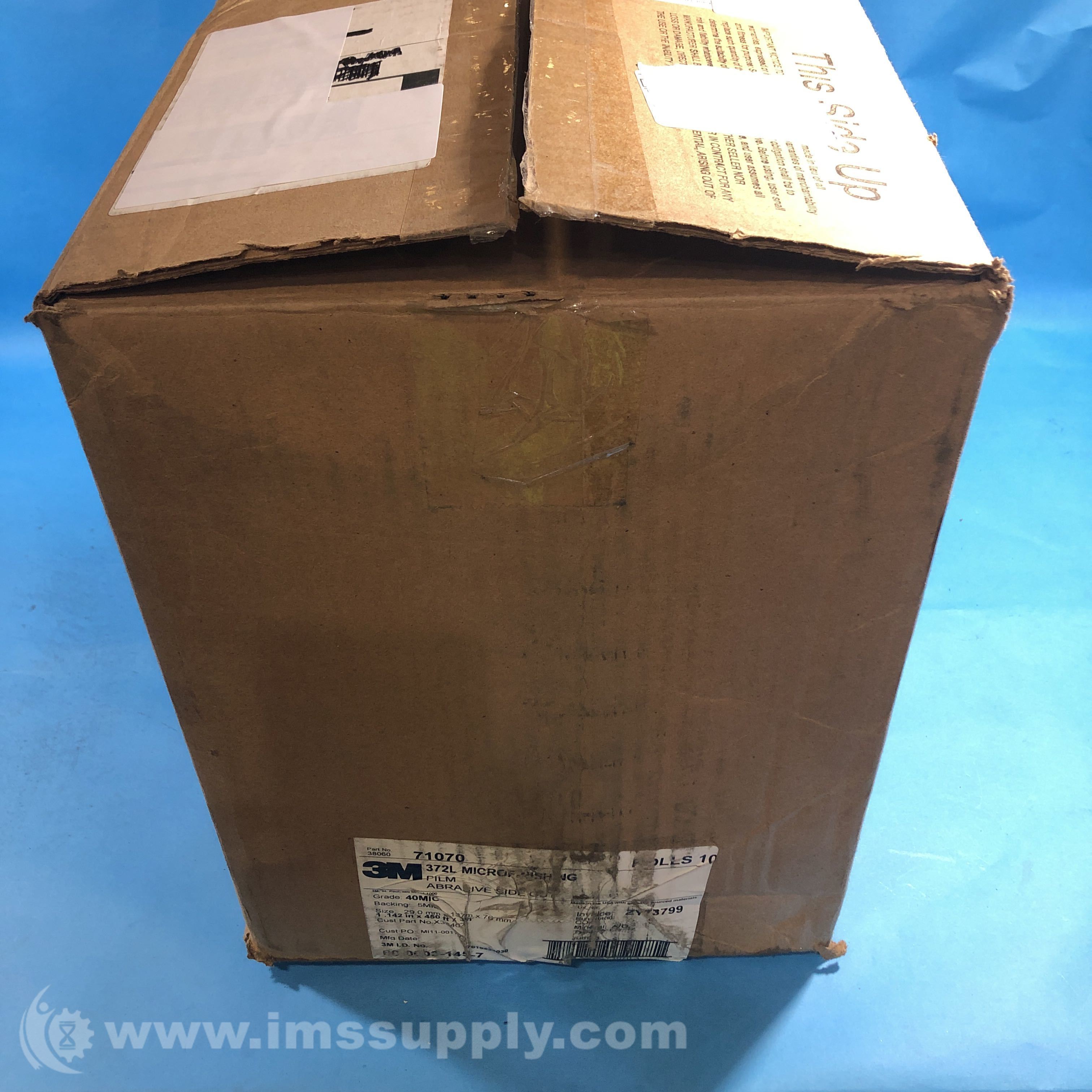 3M 7010534030 Box of 10 Microfinishing Film Rolls - IMS Supply