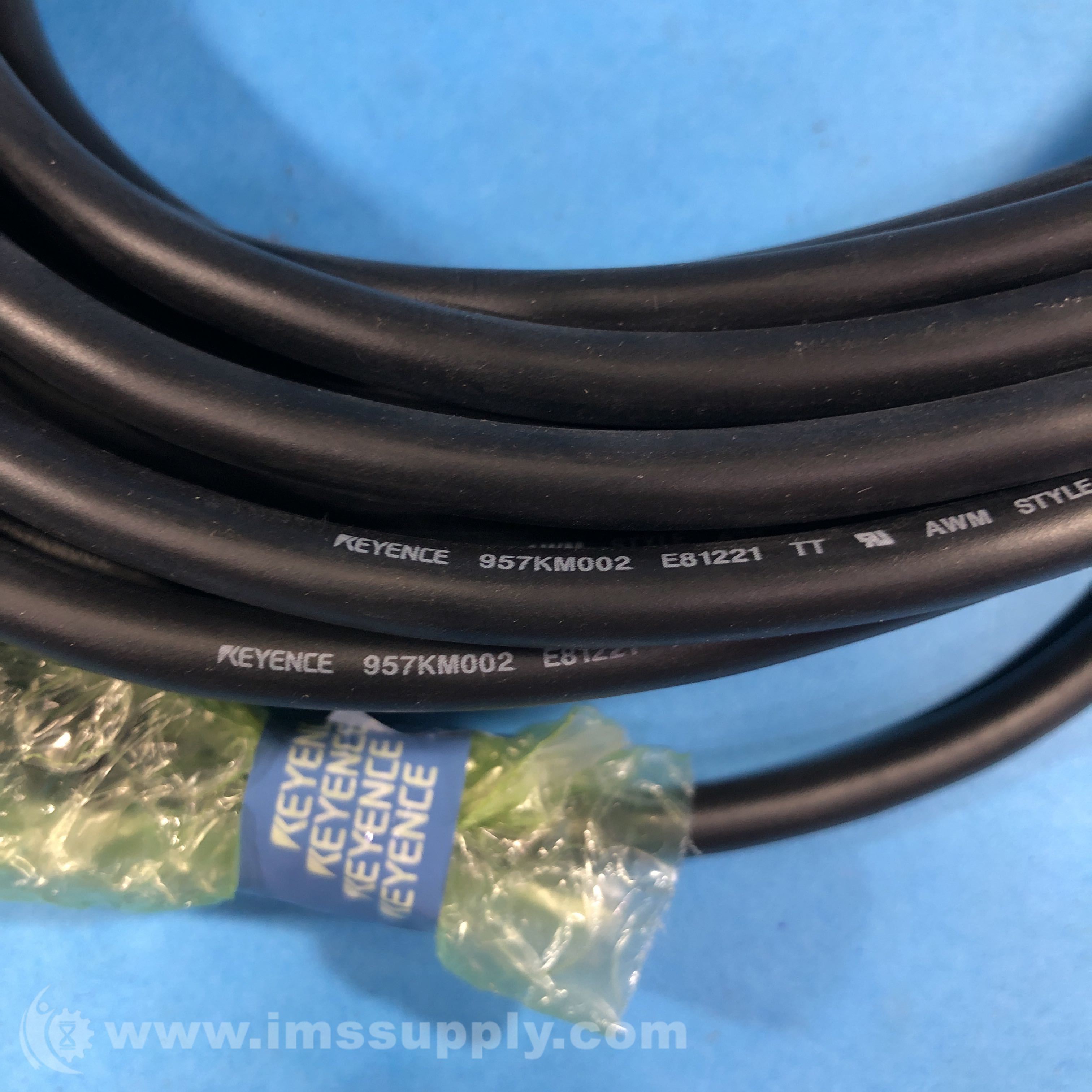 Keyence 957KM002 Single Ended 12 Pin Male Cordset - IMS Supply
