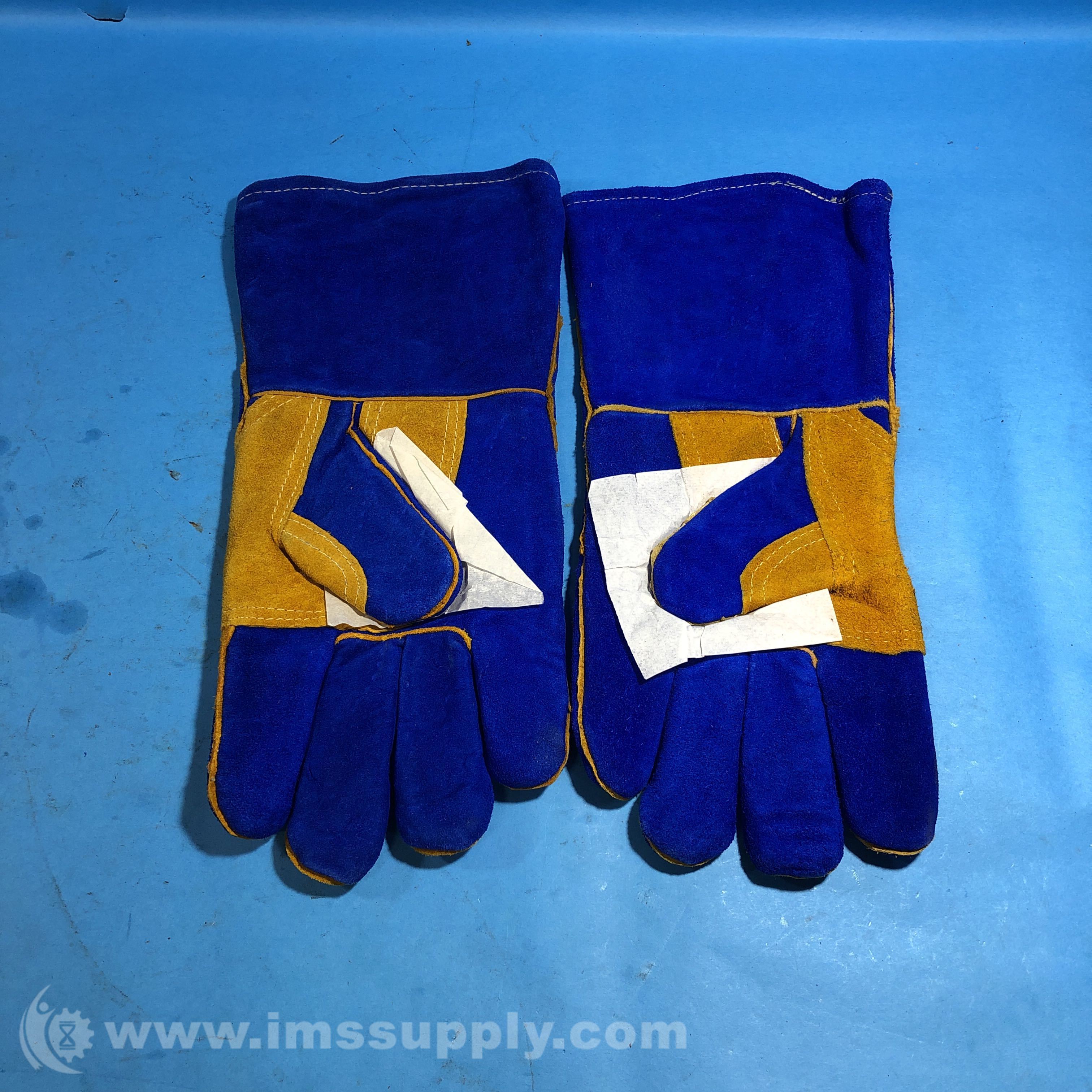 Brass Knuckle PLWGBK Color Blue Welding Safety Gloves - IMS Supply