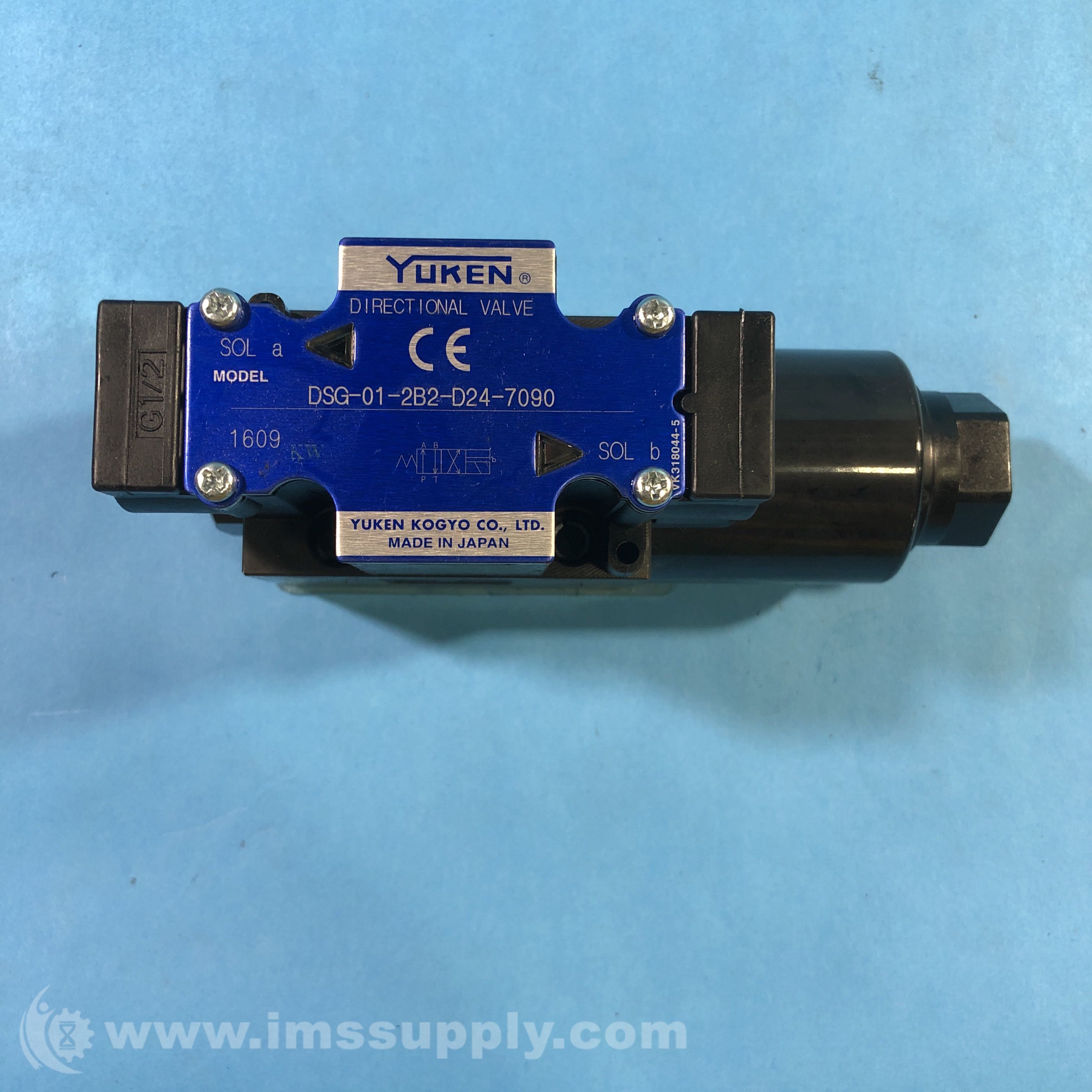 Yuken DSG-01-2B2-D24-7090 Directional Hydraulic Valve - IMS Supply