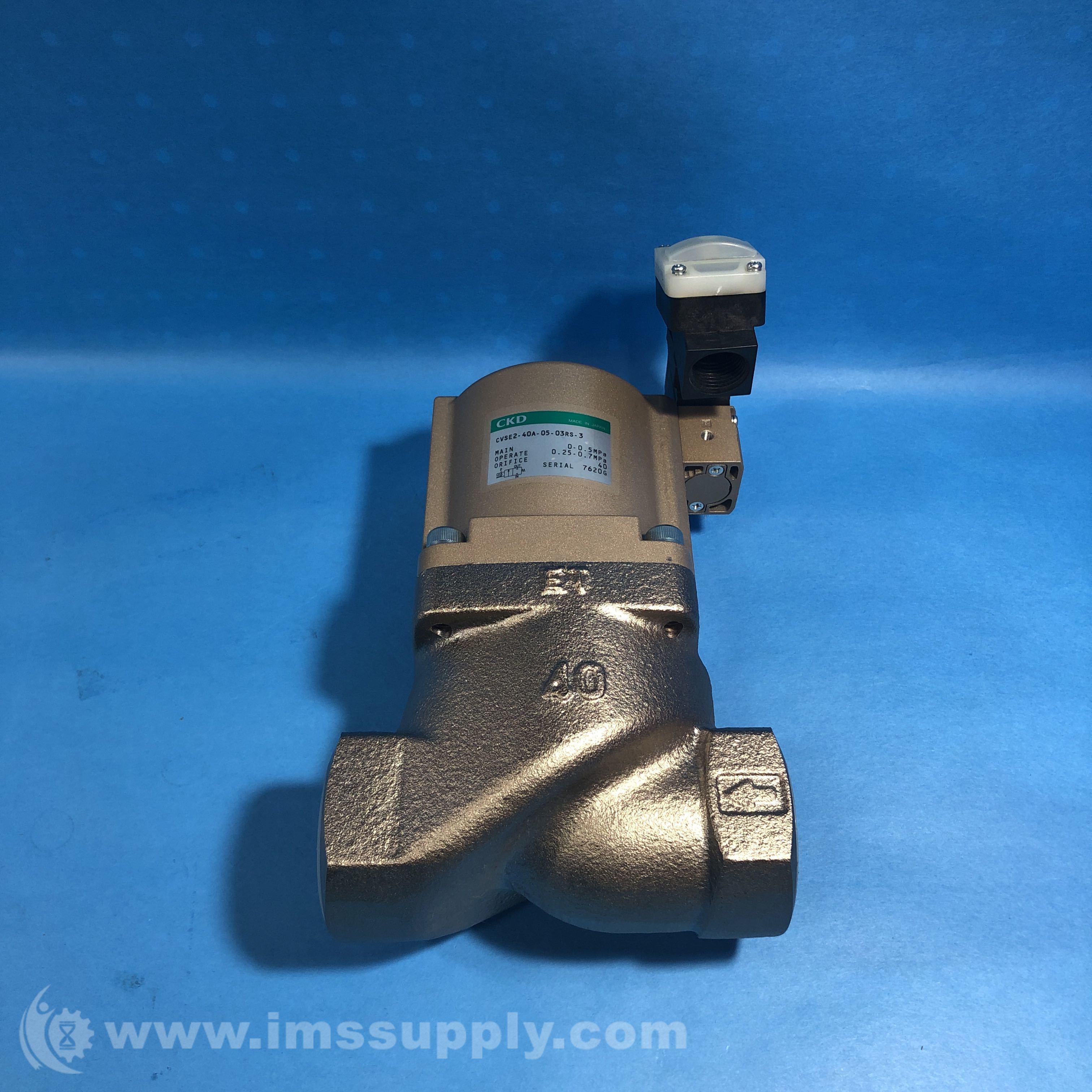 CKD CVSE2-40A-05-03RS-3 Pneumatic Solenoid VALVE - IMS Supply