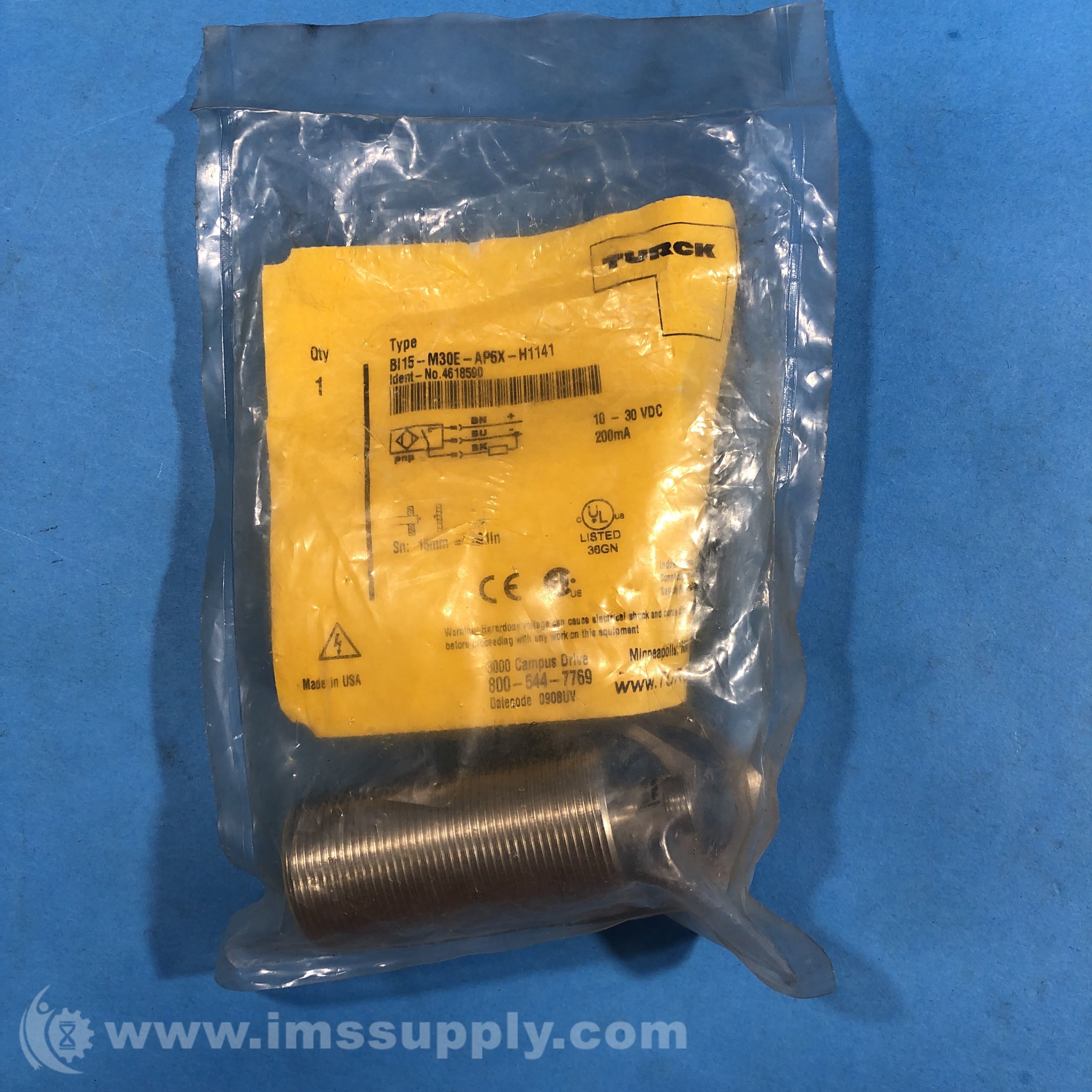 Turck BI15-M30E-AP6X-H1141 Inductive Sensor - IMS Supply