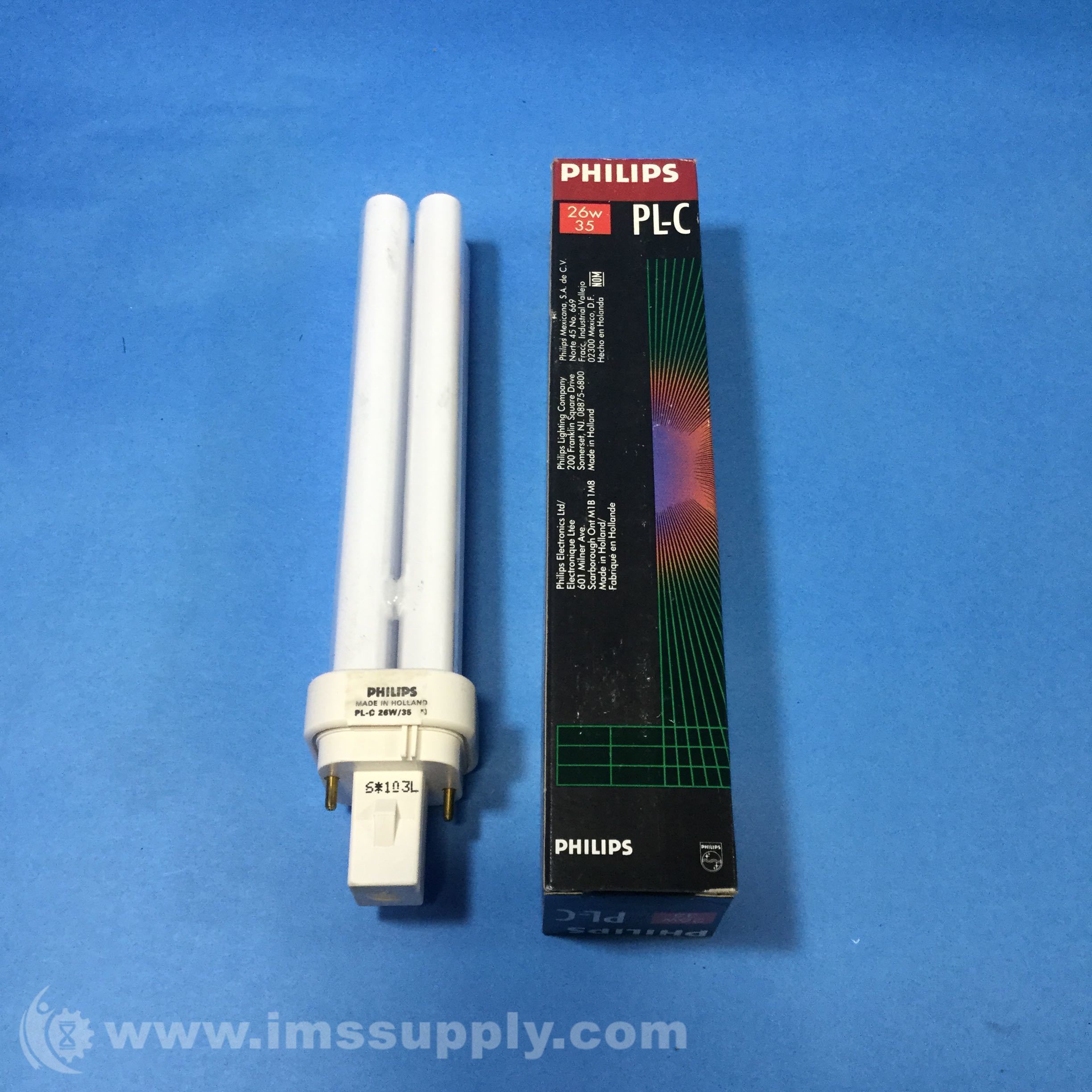 Philips PL-C 26W/35 26W Double Twin Tube G24D-3 Base 2-PIN Bulb - IMS ...