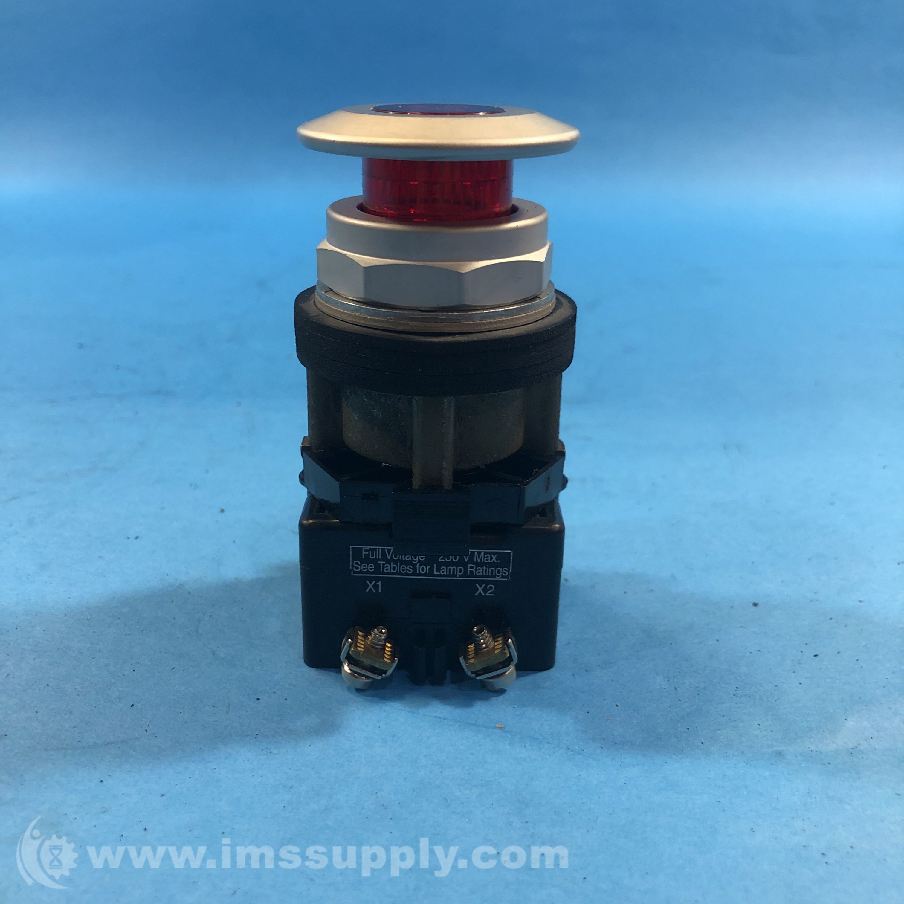 Cutler Hammer HT8 Illuminated Push Button Red 24V AC/DC - IMS Supply