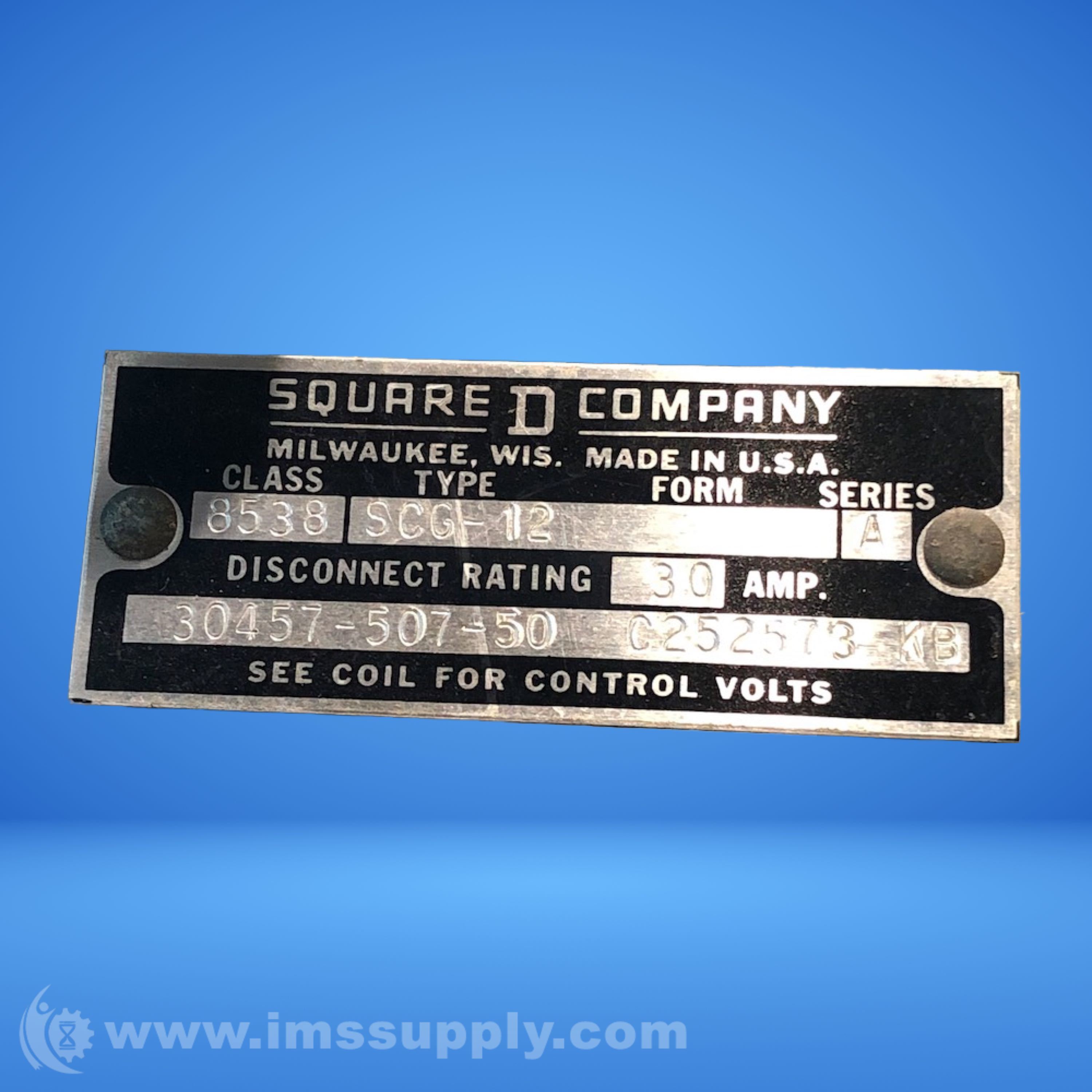 Square D SCG-12 - IMS Supply