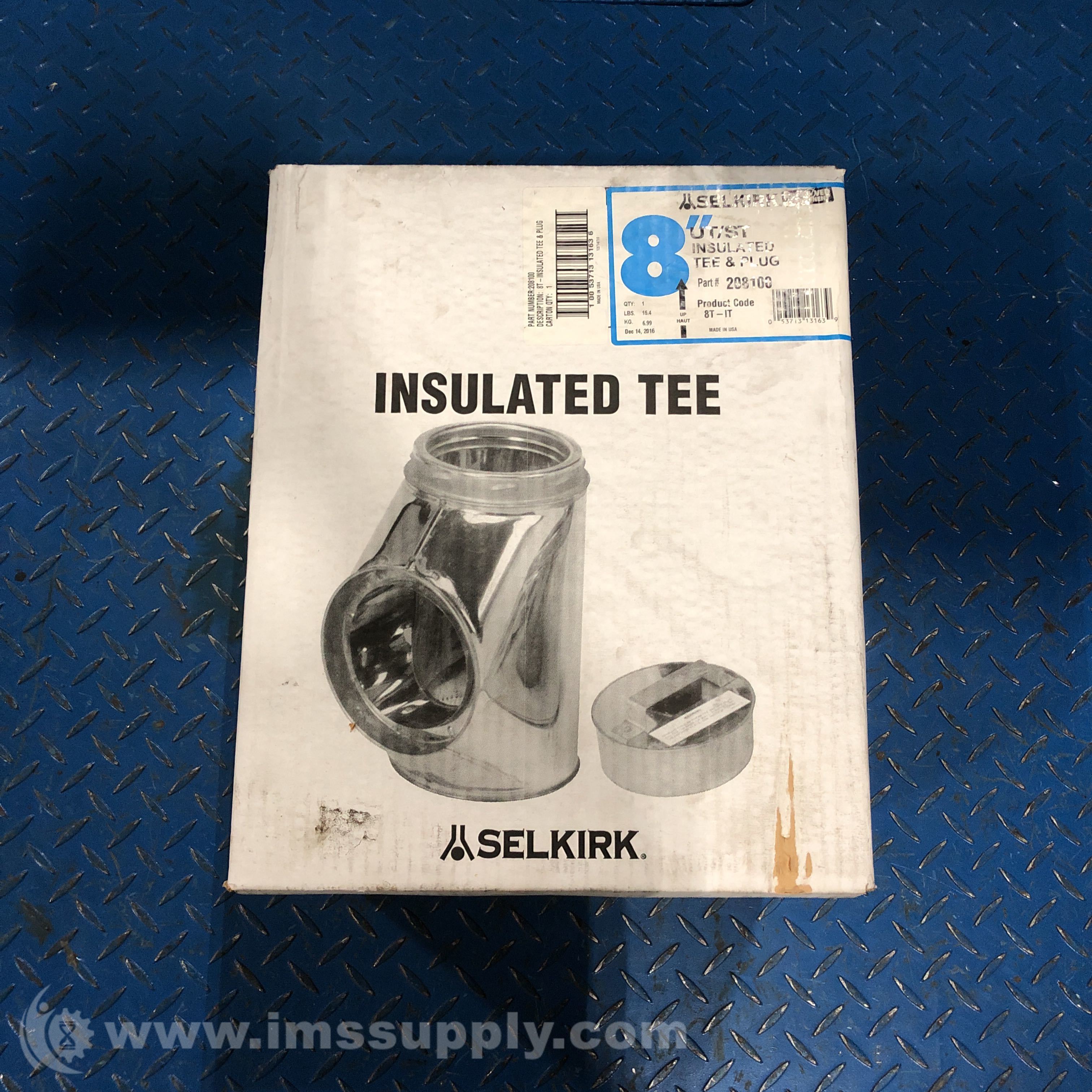 Selkirk 208100 Insulated Chimney Tee with Plug - IMS Supply