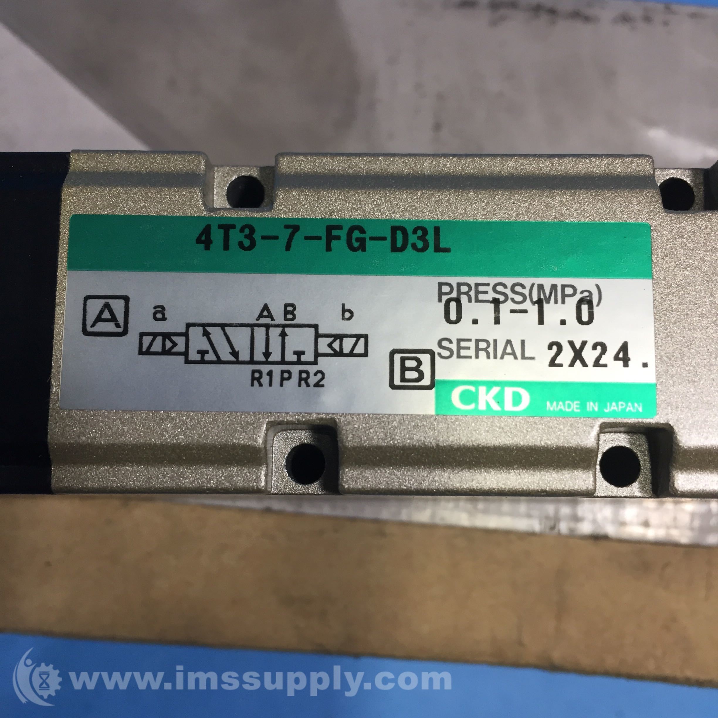 CKD 4T3-7-FG-D3L Pneumatic Solenoid Valve - IMS Supply