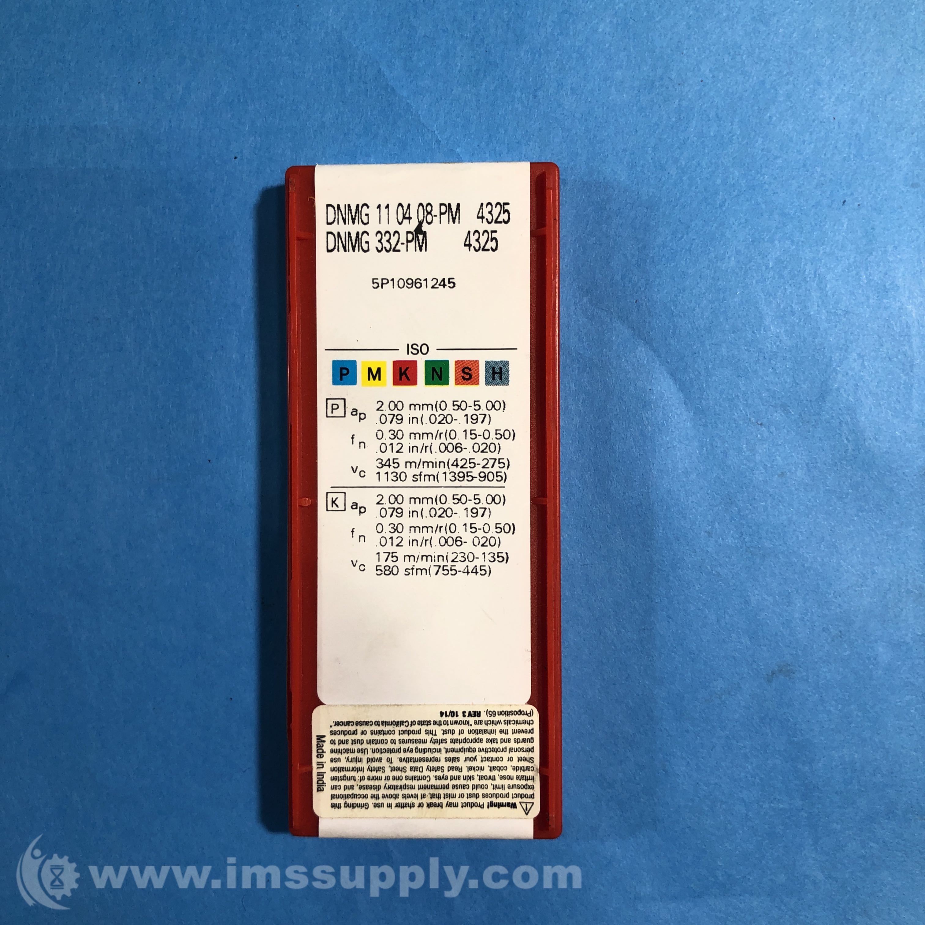 Sandvik DNMG 332-PM 4325 Box of 10 T-Max Carbide Turning Inserts - IMS ...