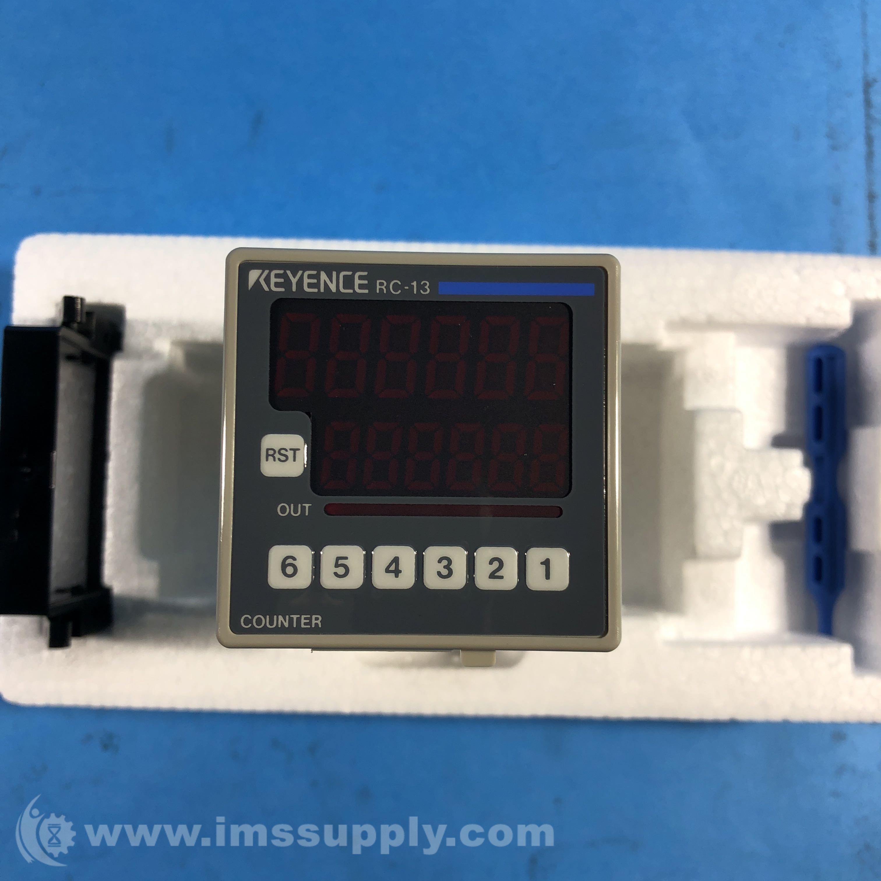 Keyence RC-13 LCD Electronic Preset Counter, AC, One-Stage Preset - IMS ...
