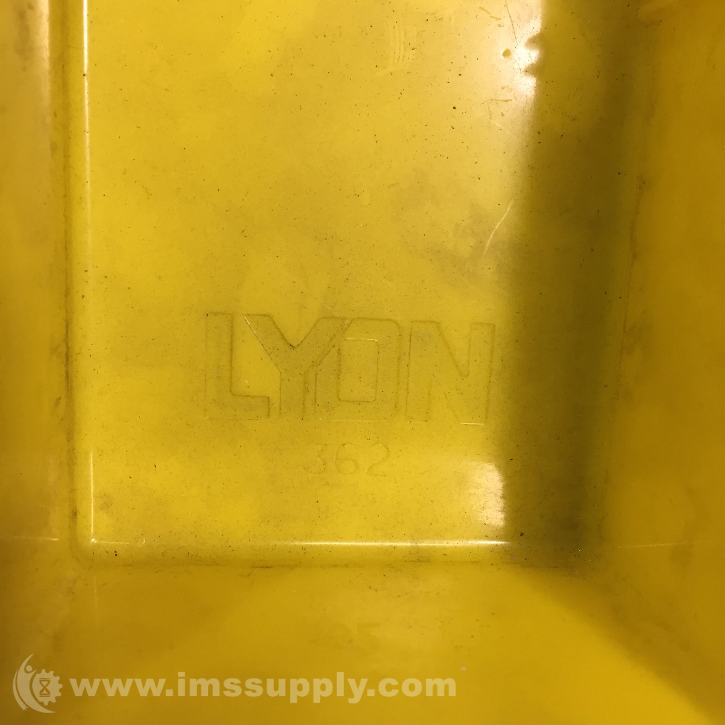 Lyon 362 Small Yellow Parts Bin, 3 x 6 x 2 - IMS Supply
