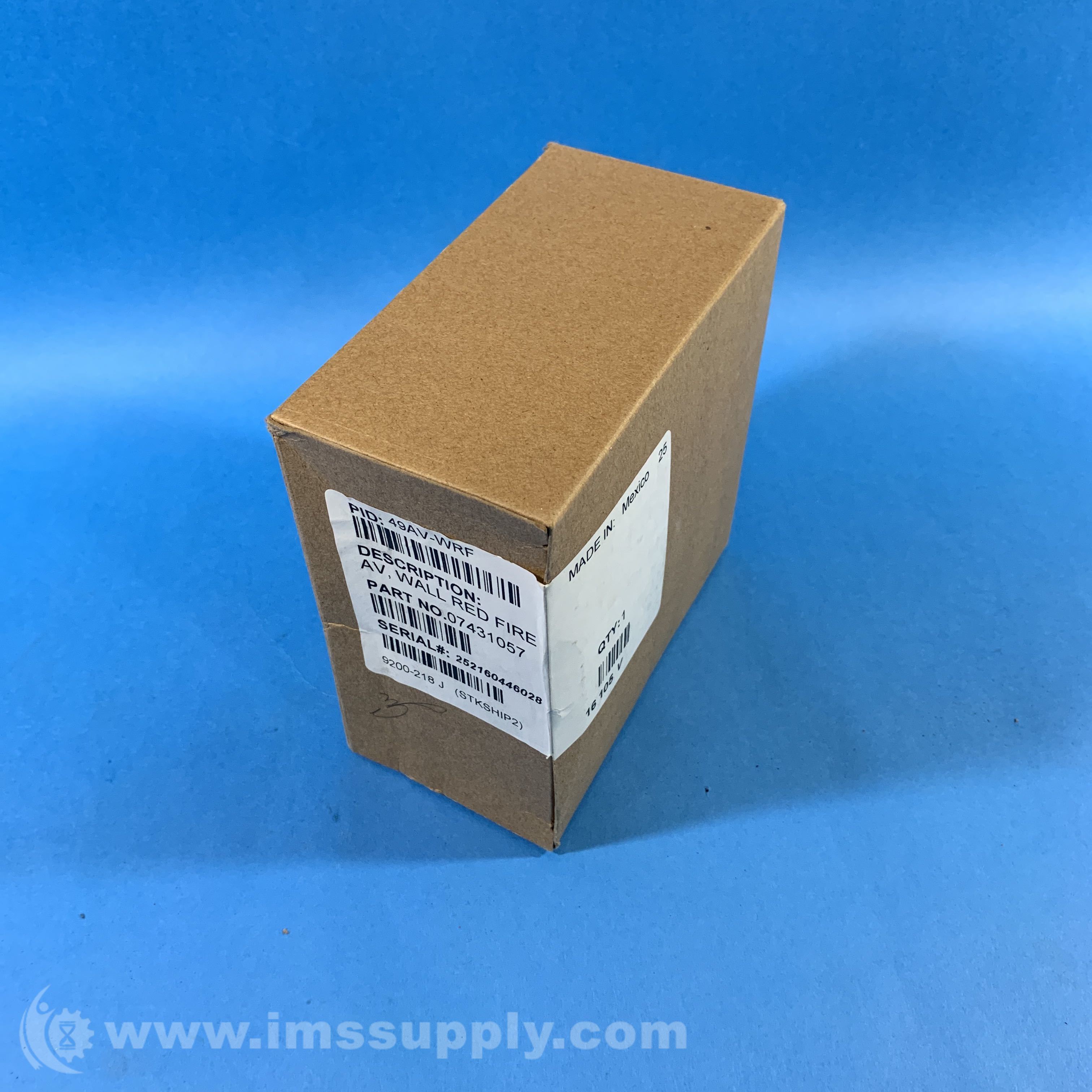 Simplex 49AV-WRF A/V M-C Fire Alarm, Audible/Visible Wall Mount R - IMS ...