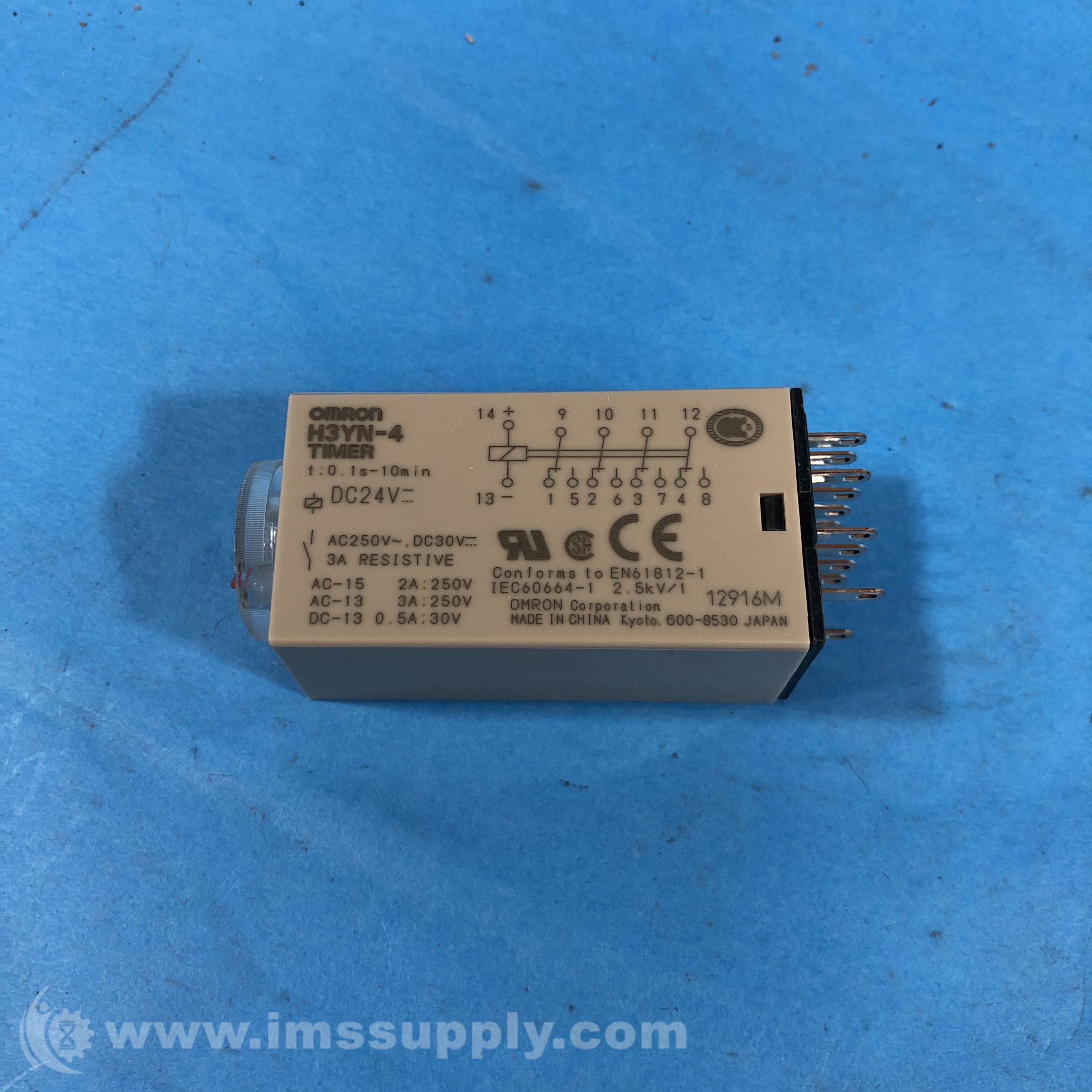 Omron H3YN-4 Analog Timer, Multiple Mode, 4PDT, H3YN Series - IMS Supply