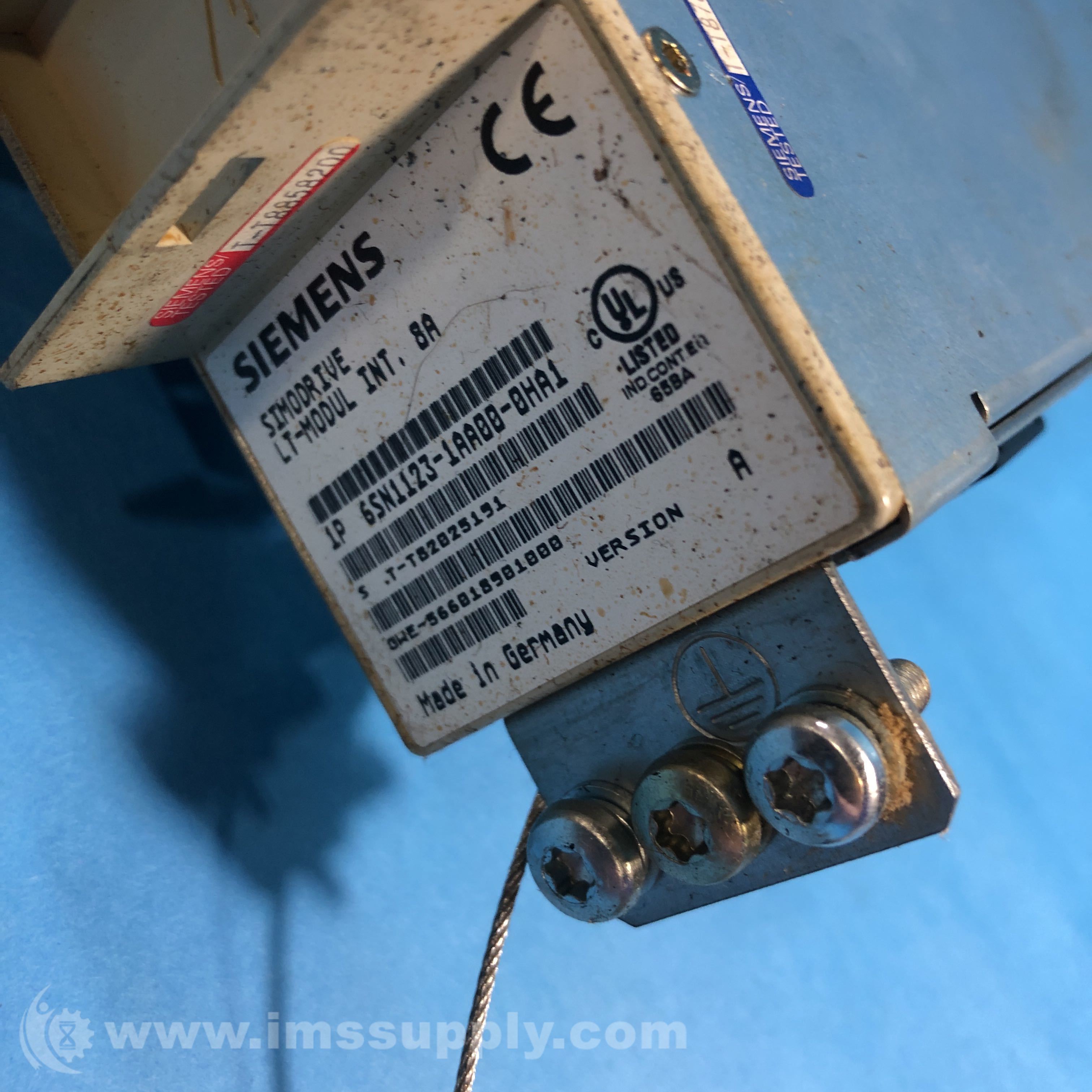 Siemens 6SN1123-1AA00-OHA1 SimoDrive 611 Power Module - IMS Supply