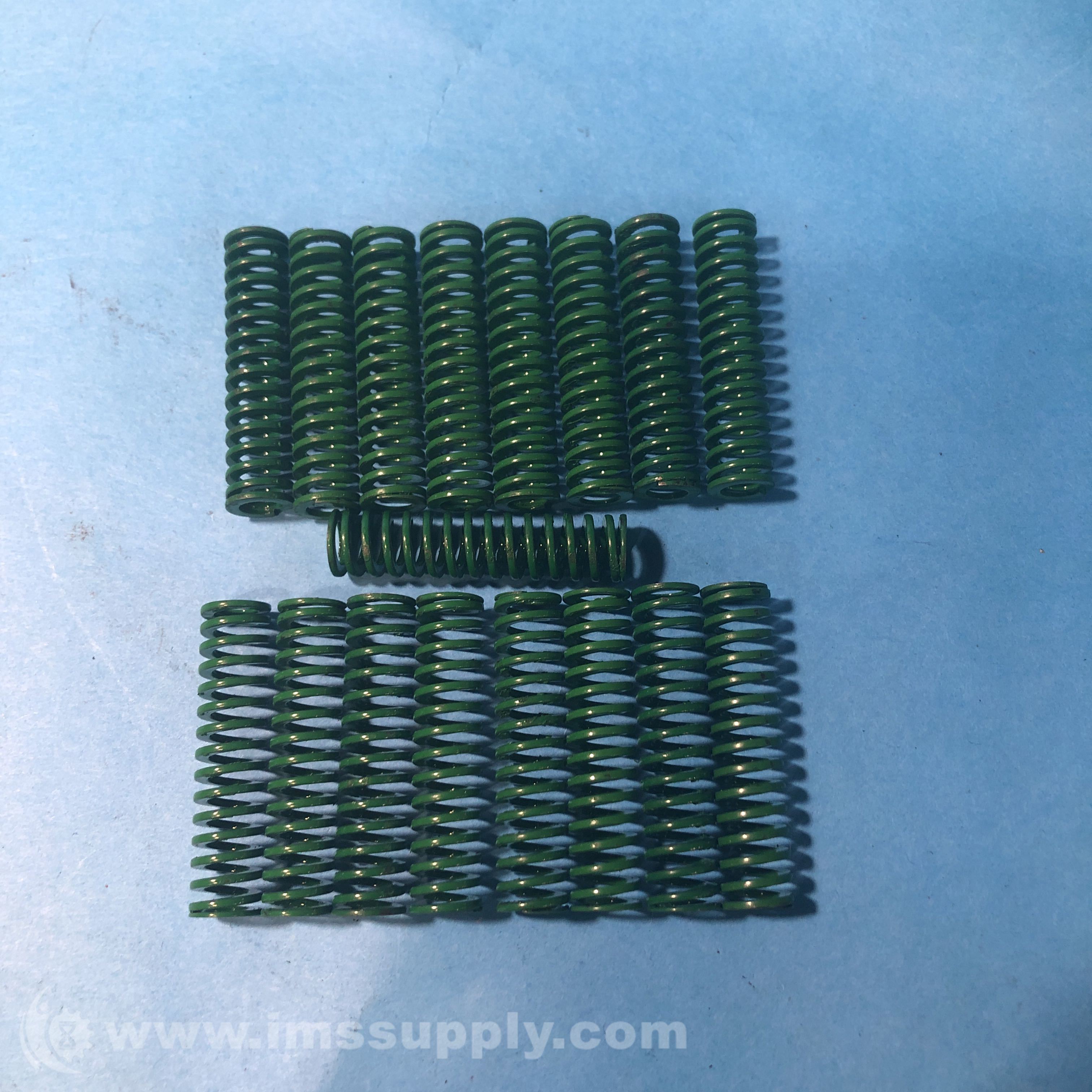 Bag of 17 Green Heavy Load Duty Compression Spring - IMS Supply
