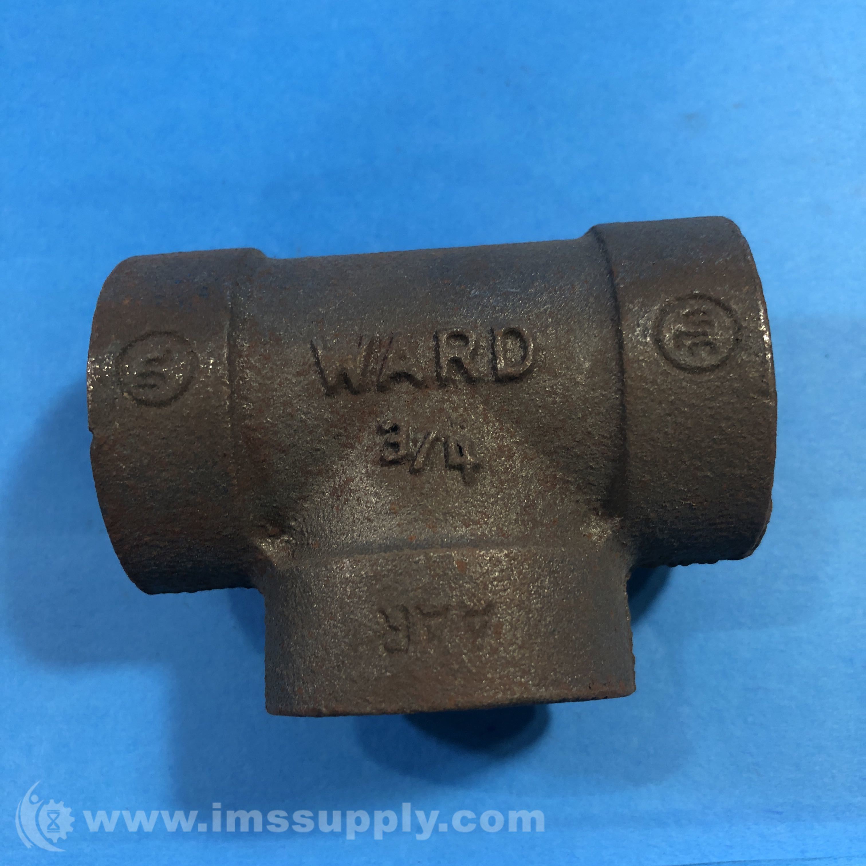 Ward Black Malleable Iron Tee Connector, Threaded Pipe Fitting - IMS Supply