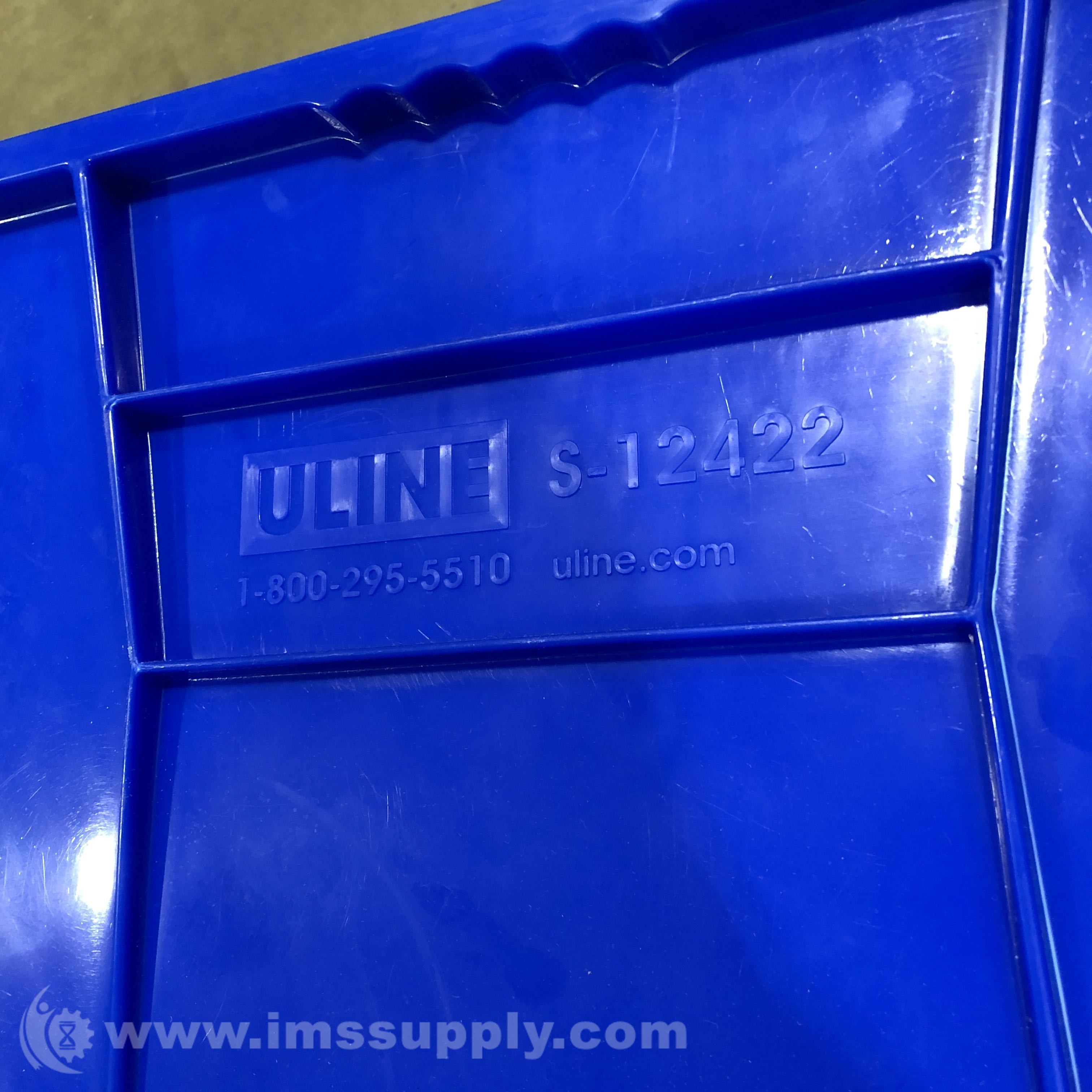 Uline S-12422 Blue Storage Bin - IMS Supply