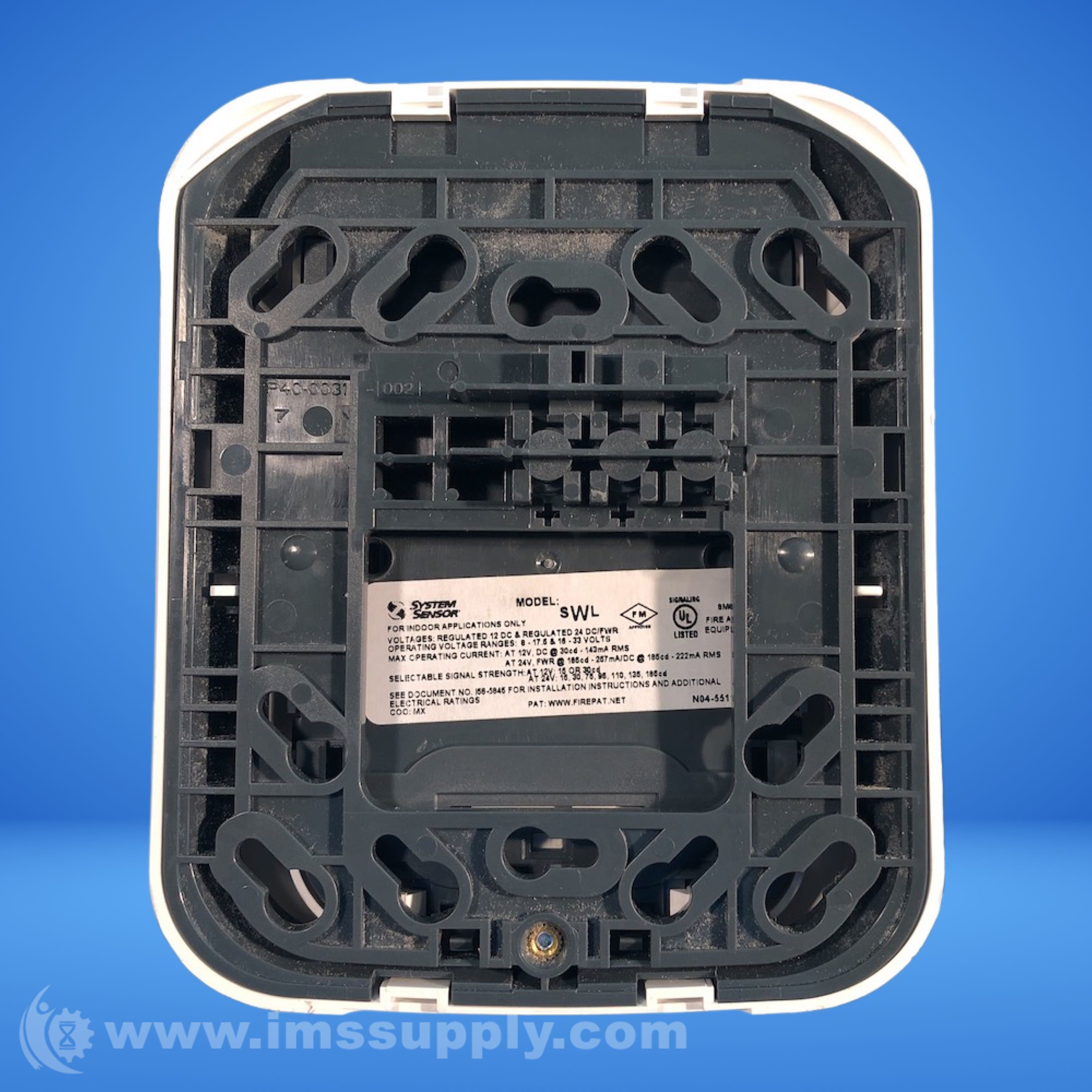 System Sensor SWL Wall Mount Fire Strobe - IMS Supply