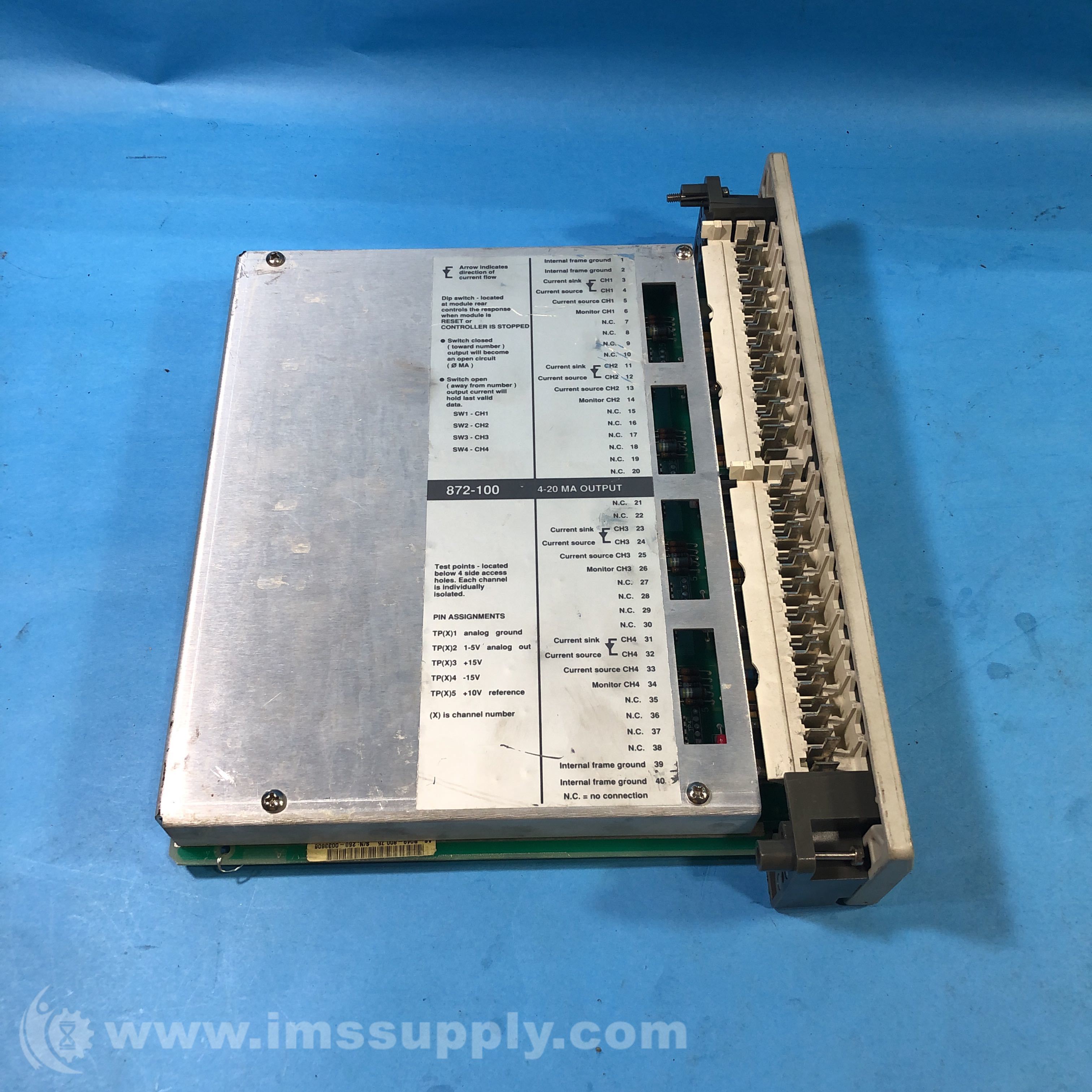 Modicon AS-B872-100 800 I/O Analog Output Module - IMS Supply