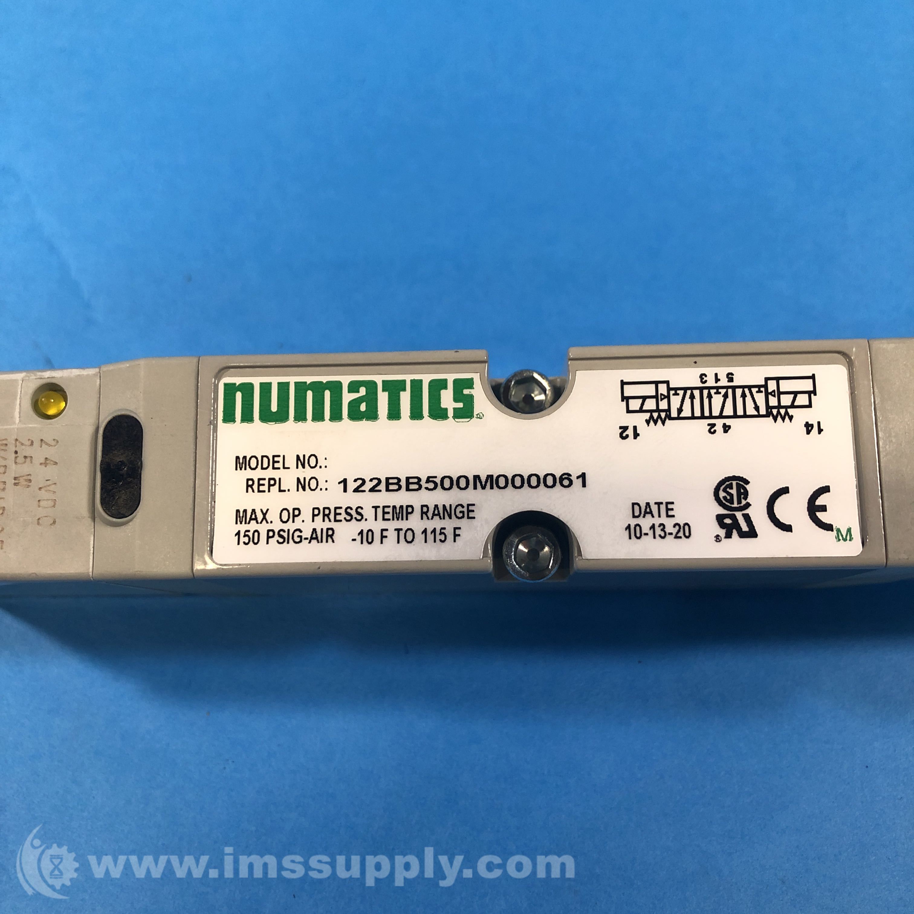 Numatics 122BB500M000061 Solenoid Valve - IMS Supply