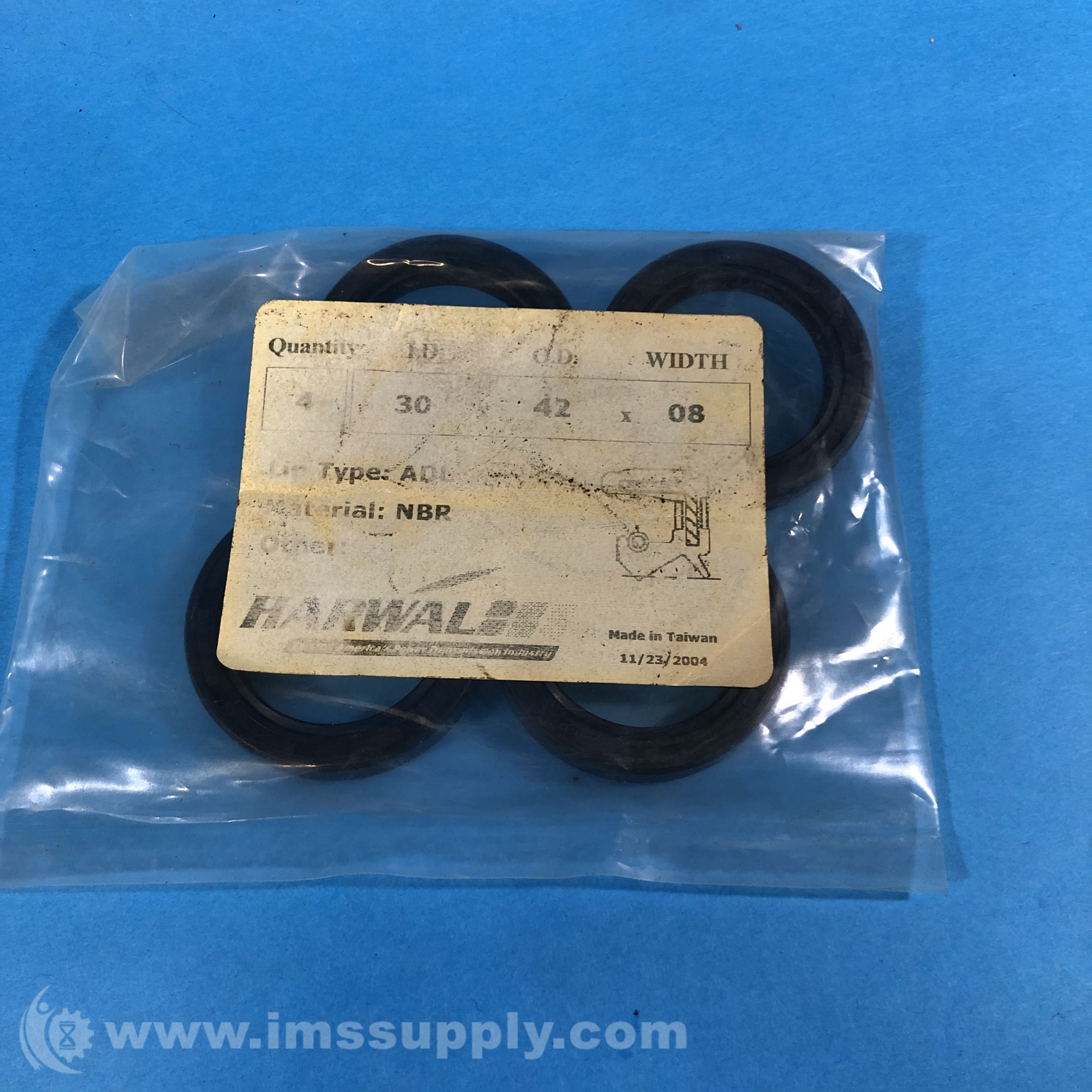 Harwal S30428 Bag of 4 Metric Oil Seals, Type ADL, NBR Material - IMS ...