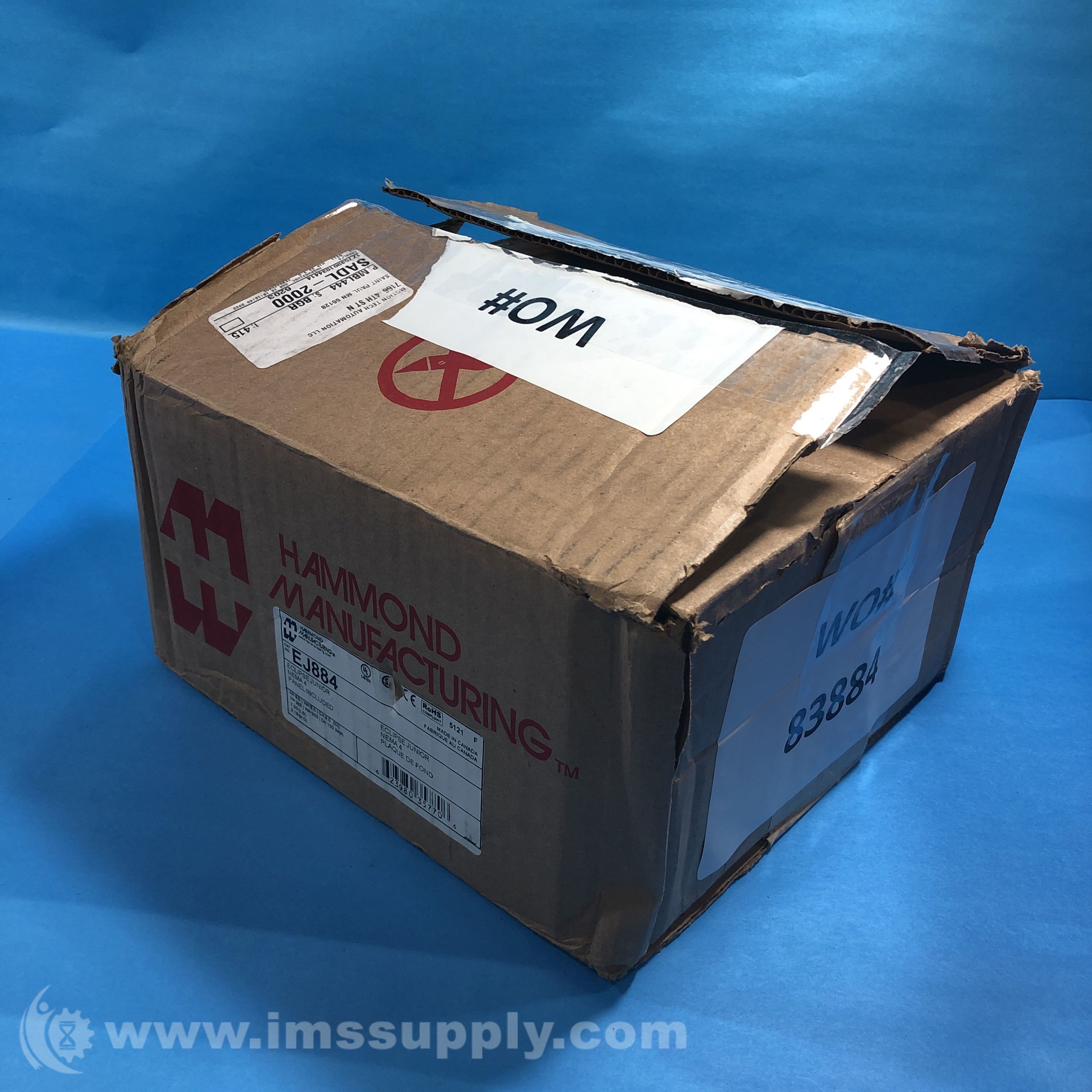 Hammond EJ884 Junction Box Enclosure, Continuous Hinge - IMS Supply