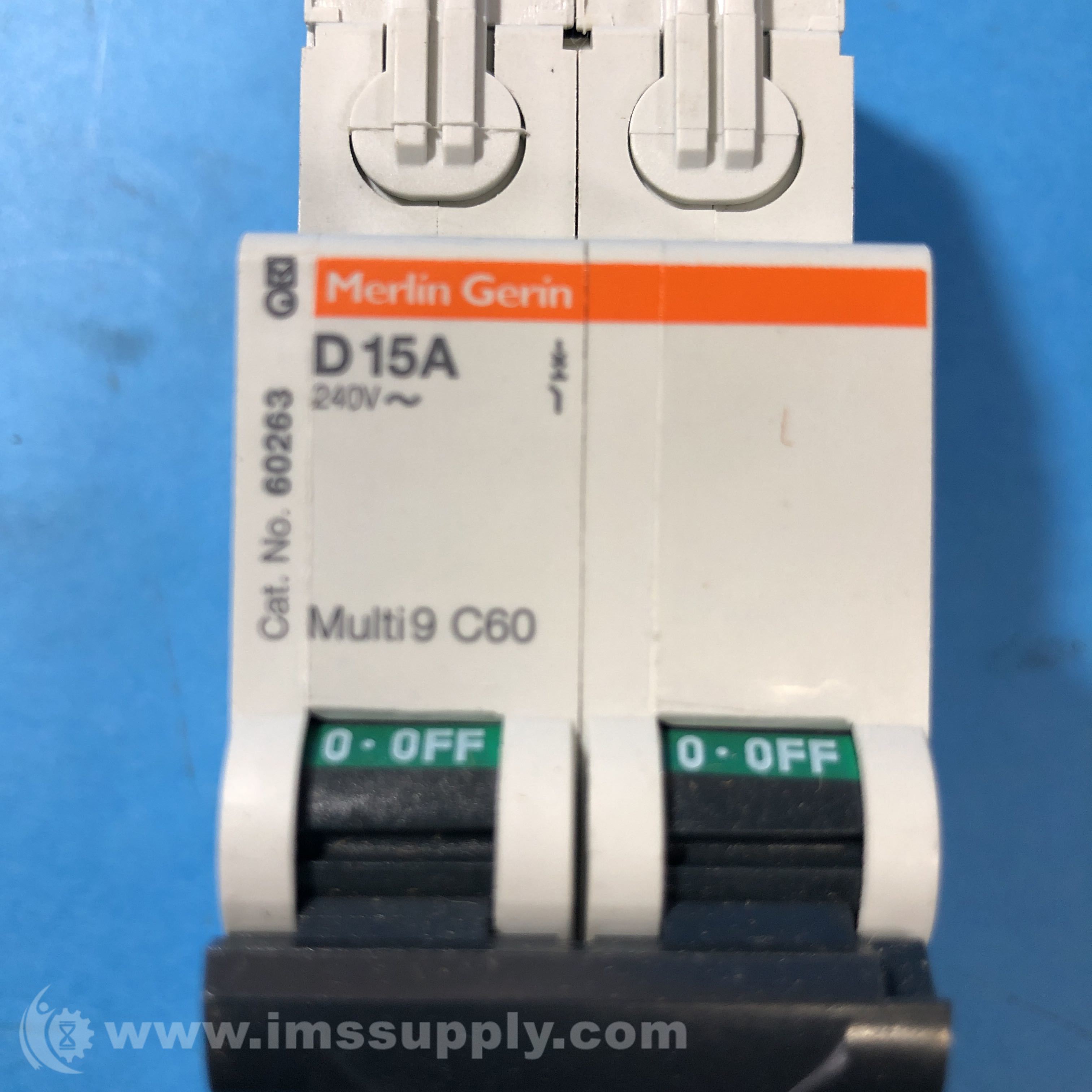 Merlin Gerin 60263 D 15A 240V Circuit Breaker - IMS Supply