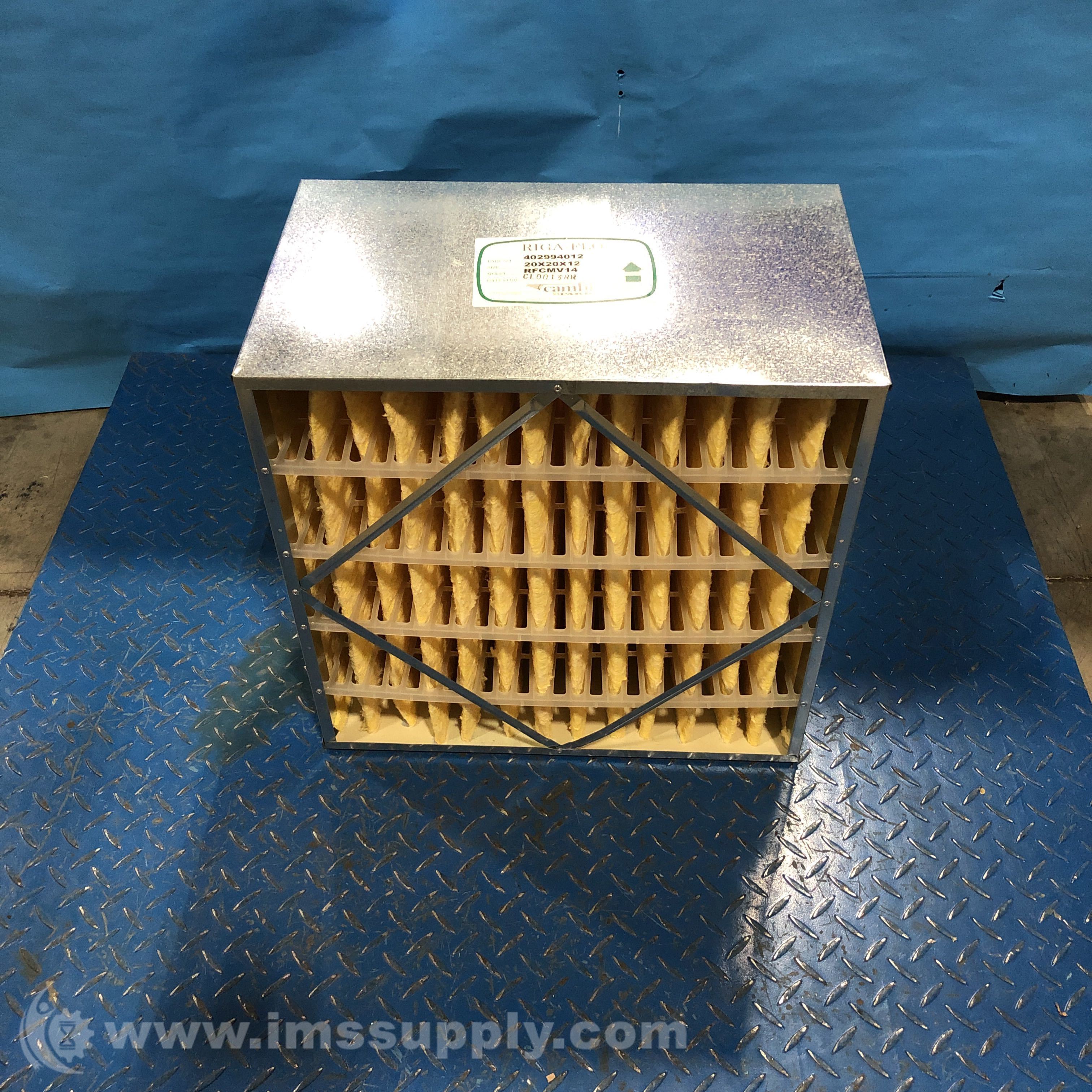 Camfil 402994012 Riga-flo Air Filter Screen Mod. RFCMV14 20x20x12 - IMS ...