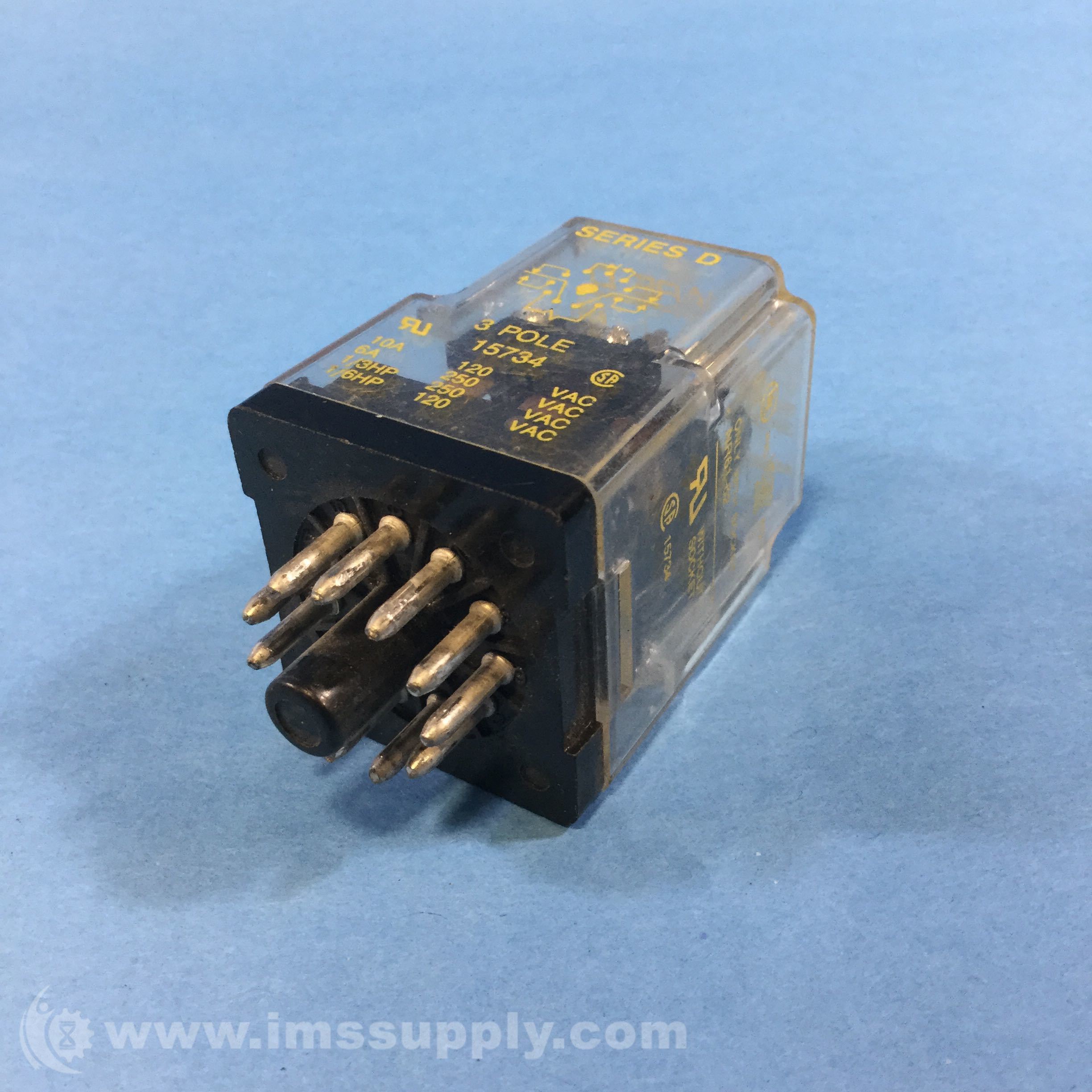 Square D 8501KPD13V53 Plug-In Realy, 11-Pin Plug-In, 3-Poles, 24V - IMS ...