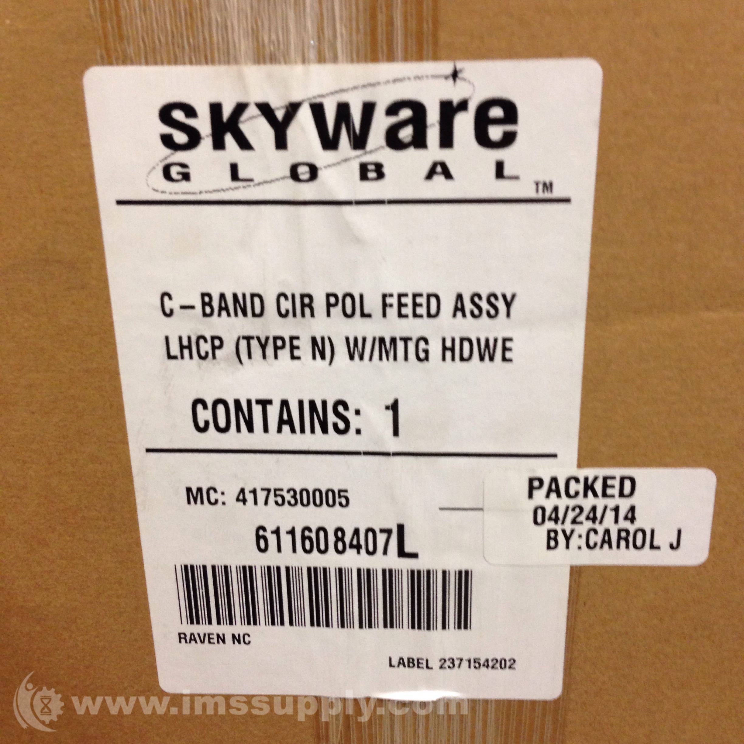 Skyware Global 611608407L FEEDHORN - IMS Supply
