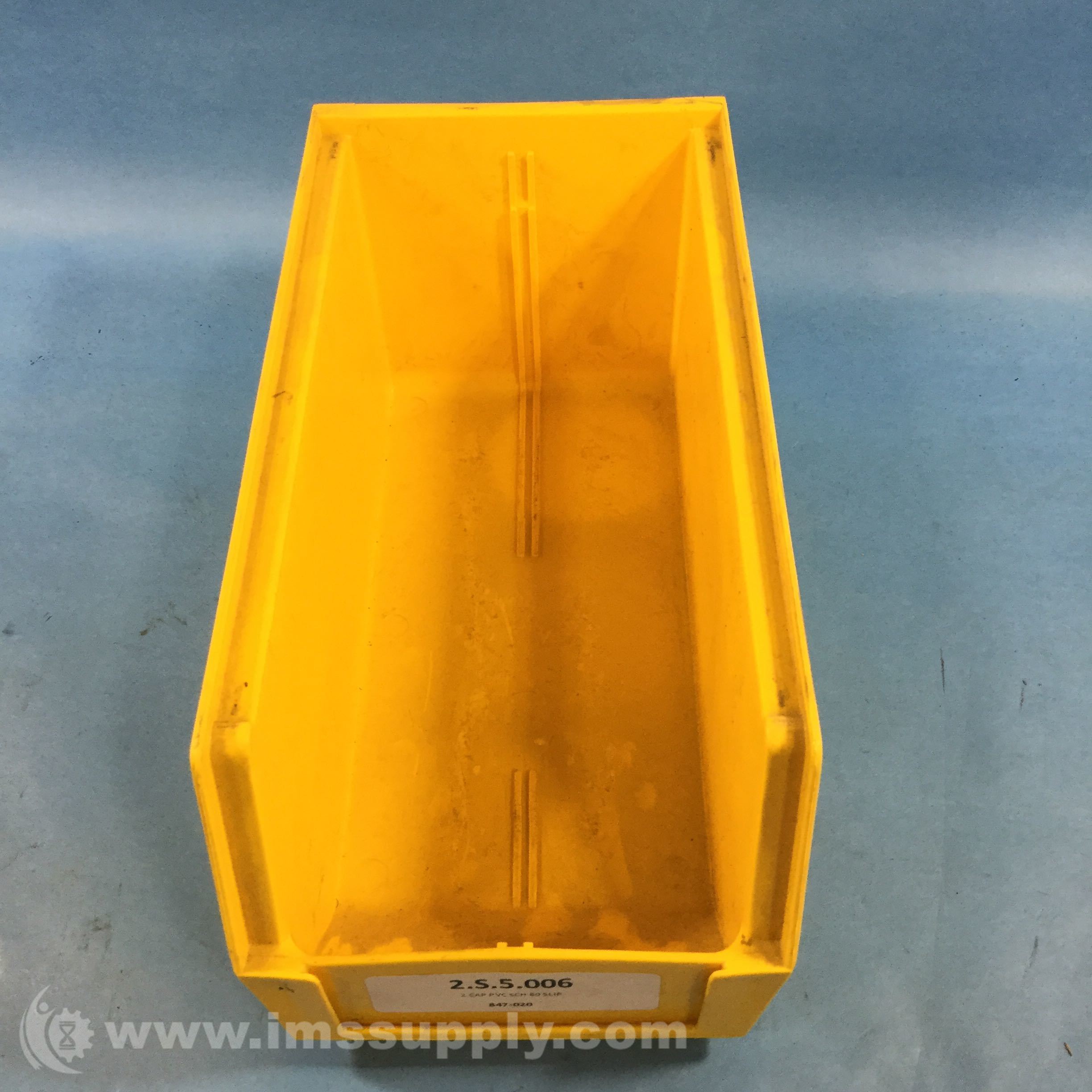 Integrated Plastics 30230 Yellow Plastic Stacking Storage Bin - IMS Supply