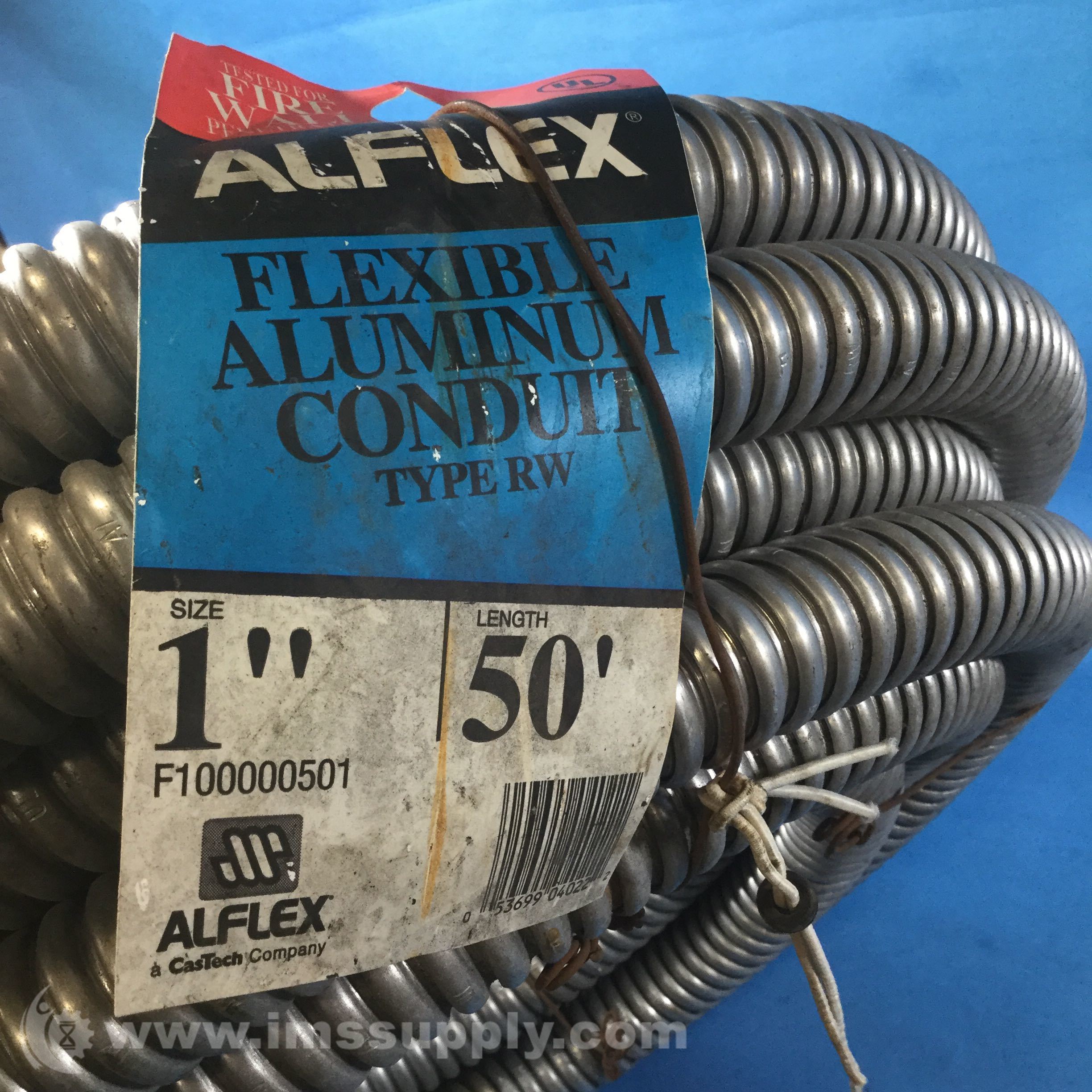 Alflex F100000501 1 in. x 50 ft. Flexible Aluminum Conduit - IMS Supply