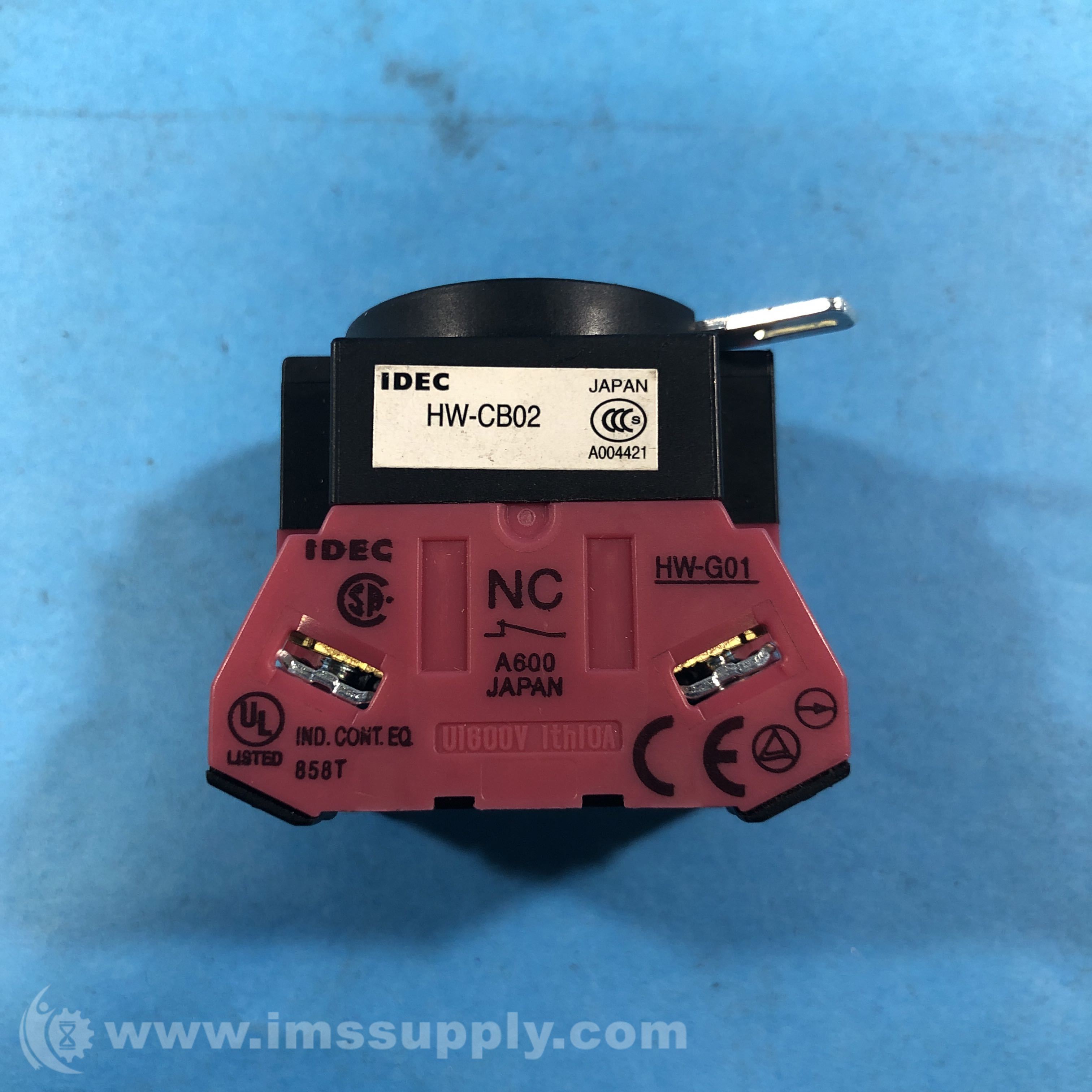 Idec HW-CB02 Contact Block 10 A 440 V 2 Pole - IMS Supply