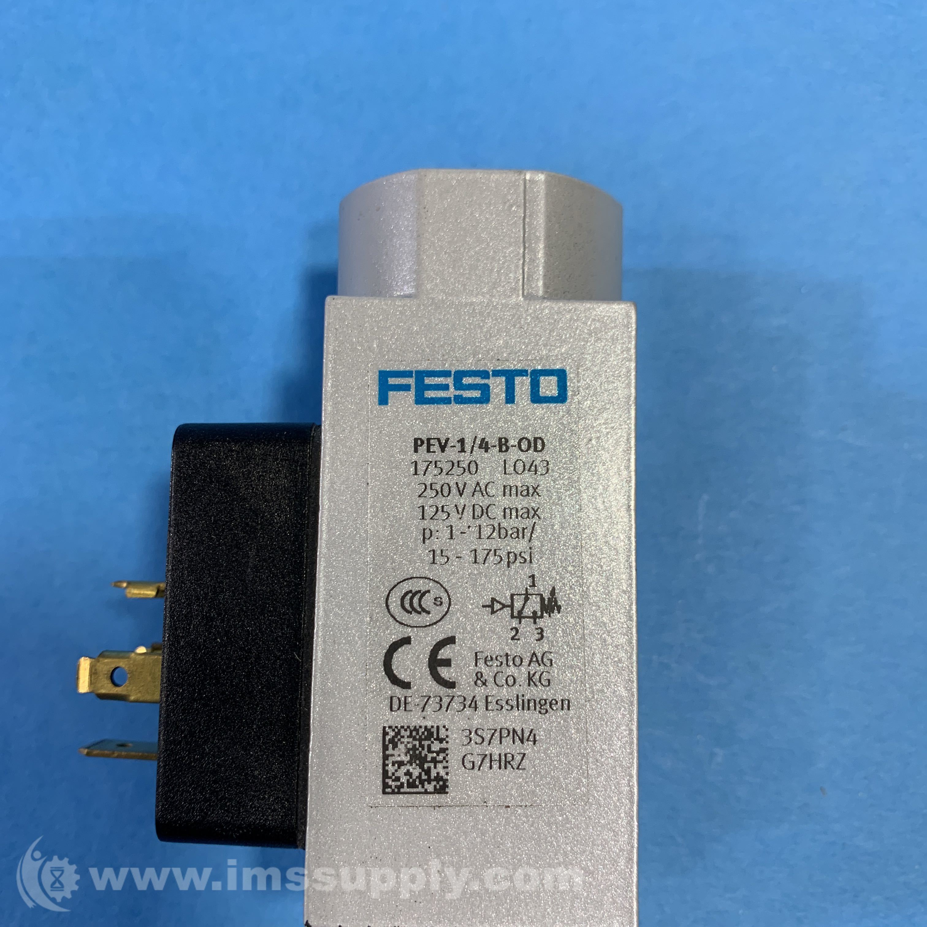 Festo PEV-1/4 B-OD Filter Regulator Switch Assembly - IMS Supply