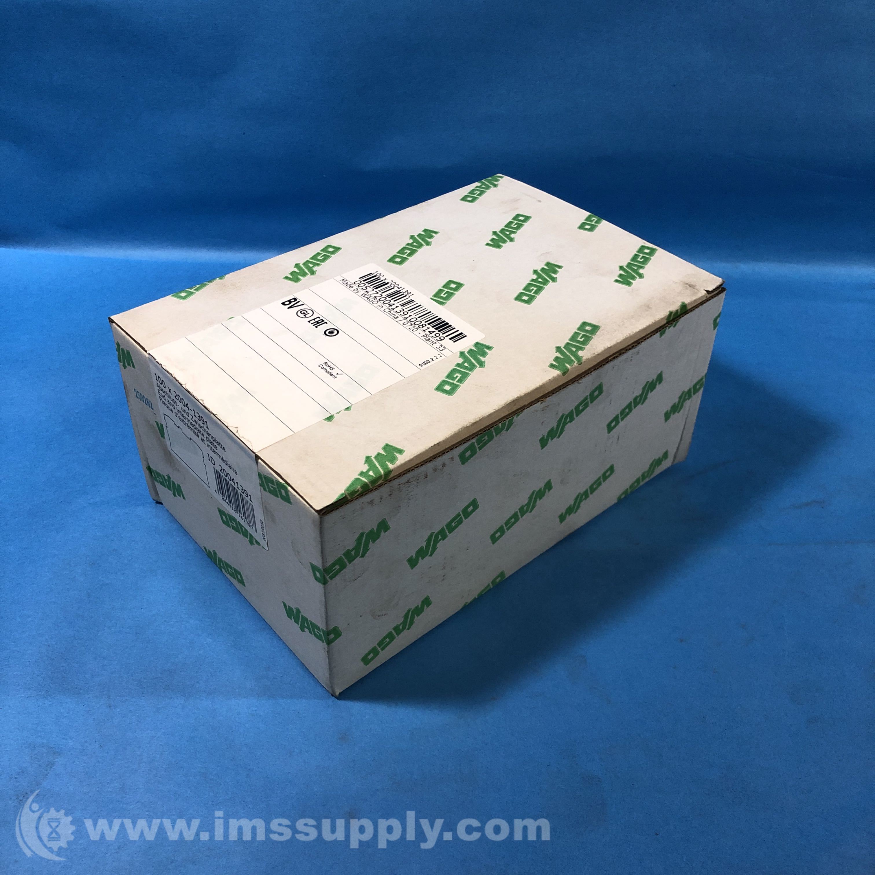 Wago ID 2004-1391 Box of 100 End And Intermediate Plate - IMS Supply