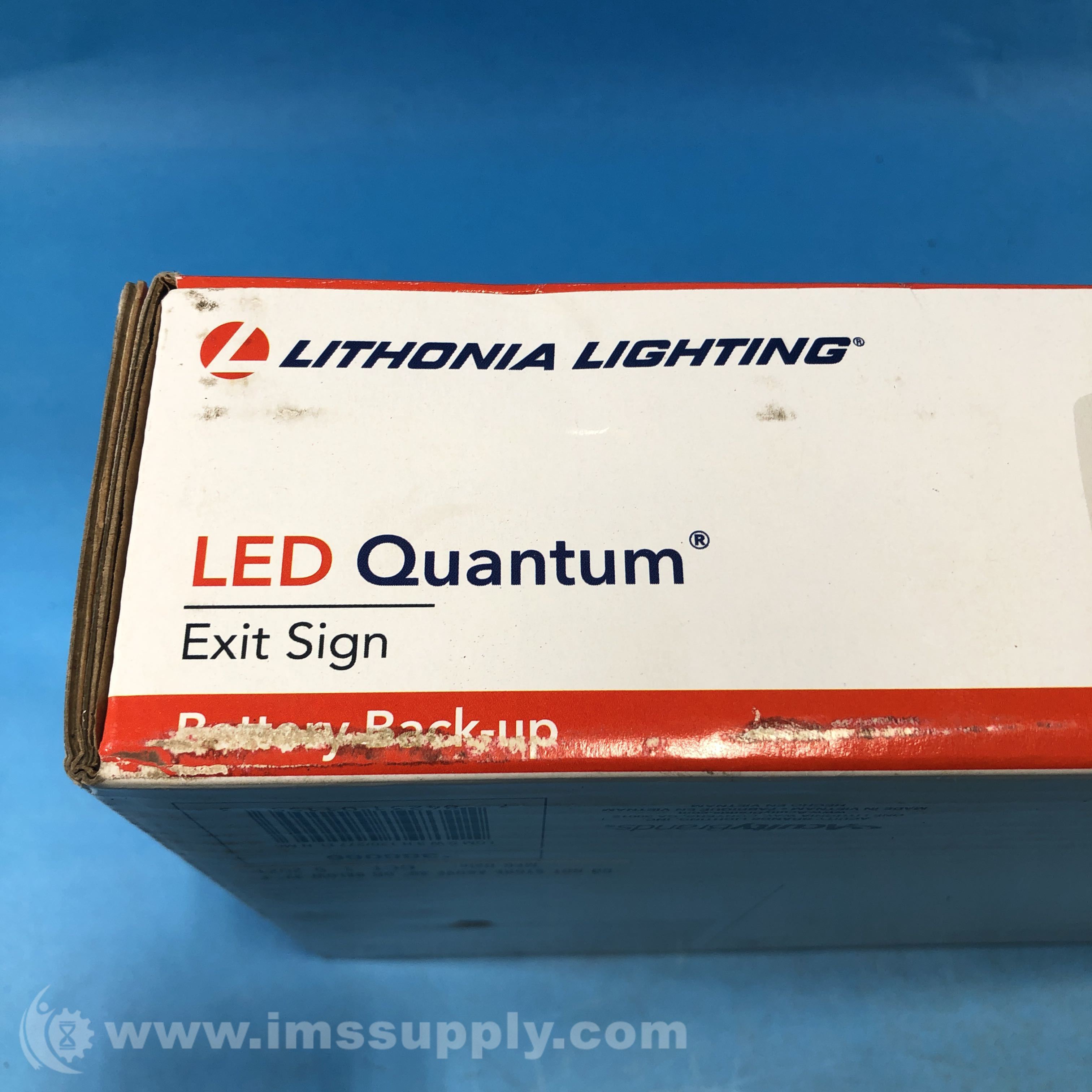 Lithonia Lighting LQM S W 3 R 120/277 EL N M6 Emergency Exit Sign - IMS ...