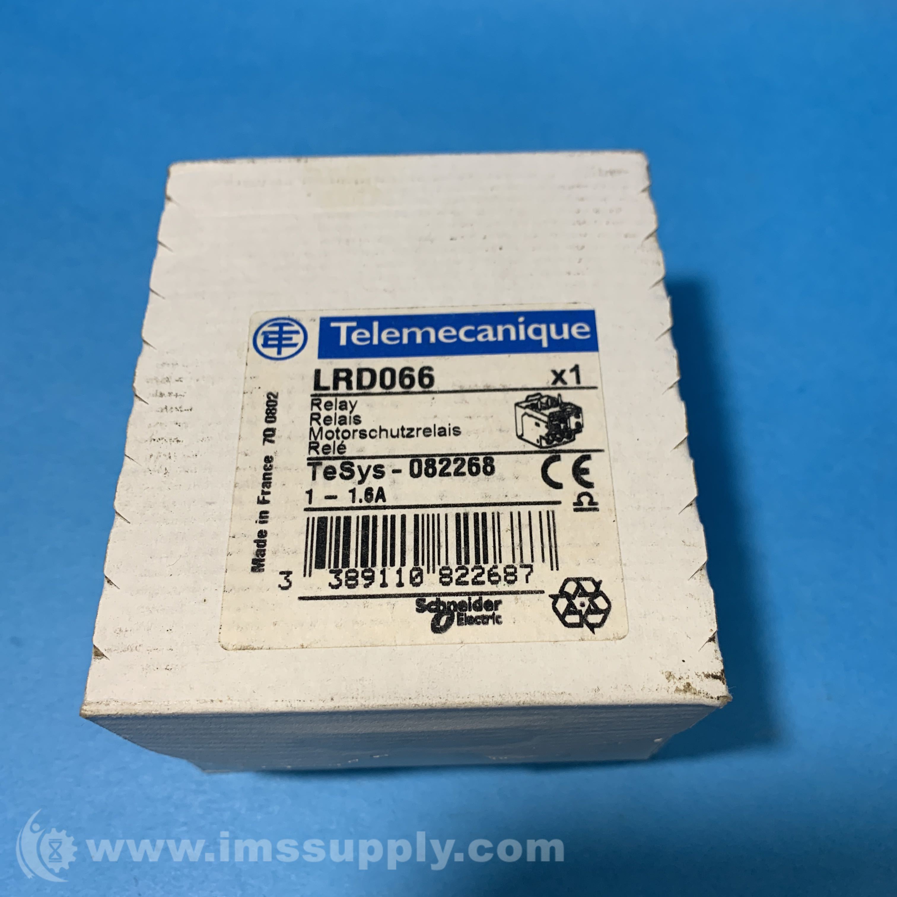 Telemecanique LRD066 Thermal Overload Relay, 1 - 1.6 A - IMS Supply