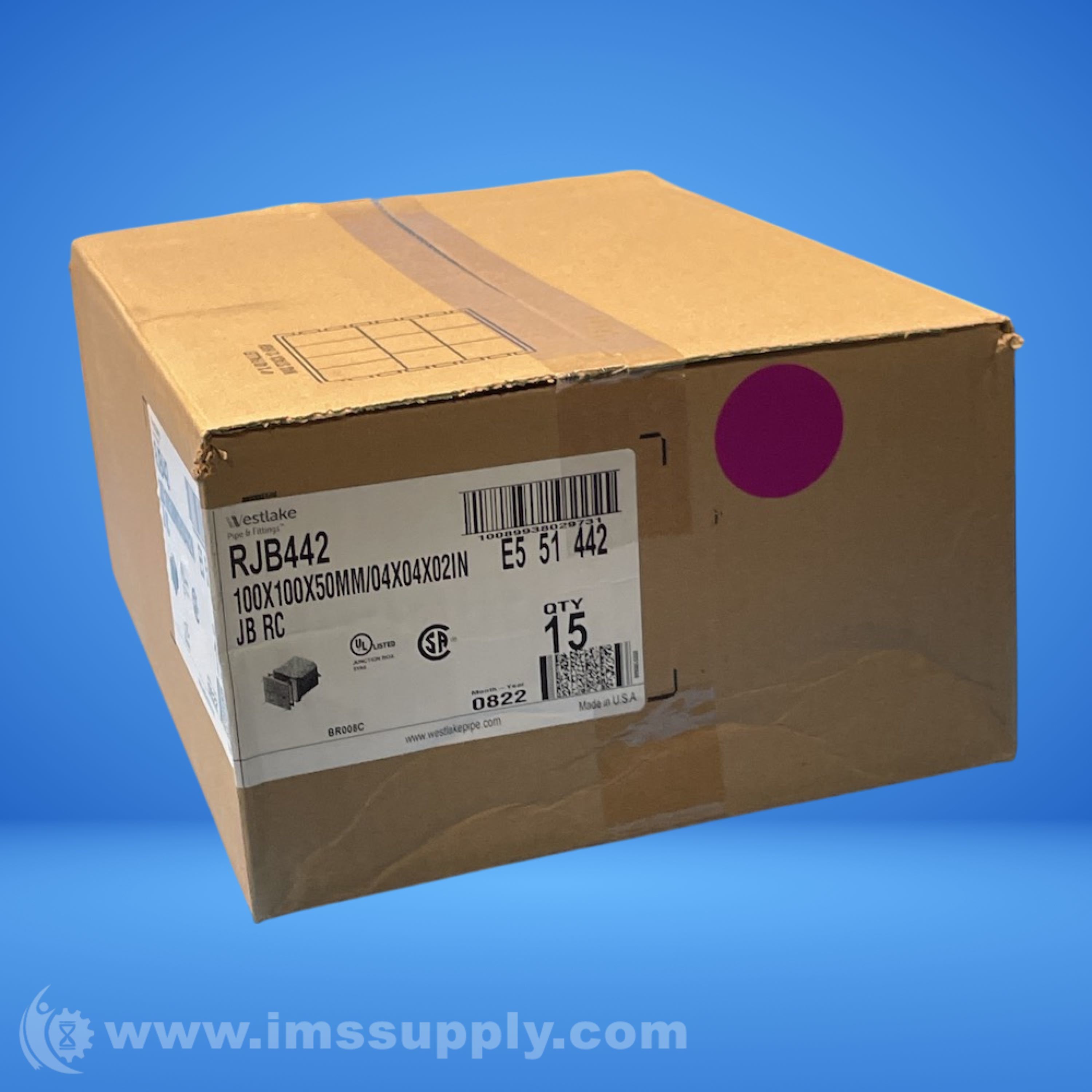 Westlake Pipe Fittings RJB442 Box of 15 Conduit Junction Boxes - IMS Supply