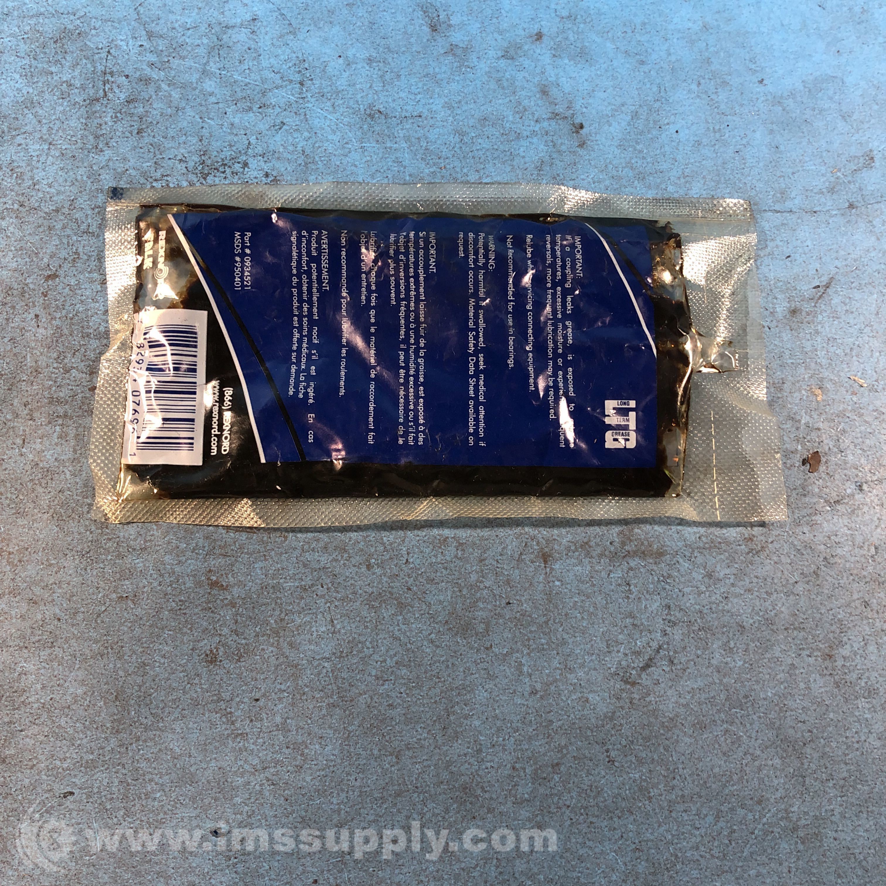 Rexnord 0934521 LTG GREASE PACKET 1.6OZ - IMS Supply
