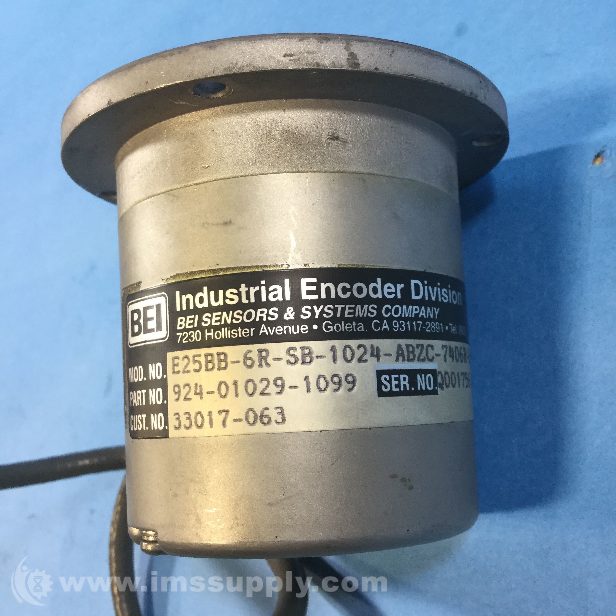 BEI Sensors 924-01029-1099 Industrial Encoder - IMS Supply