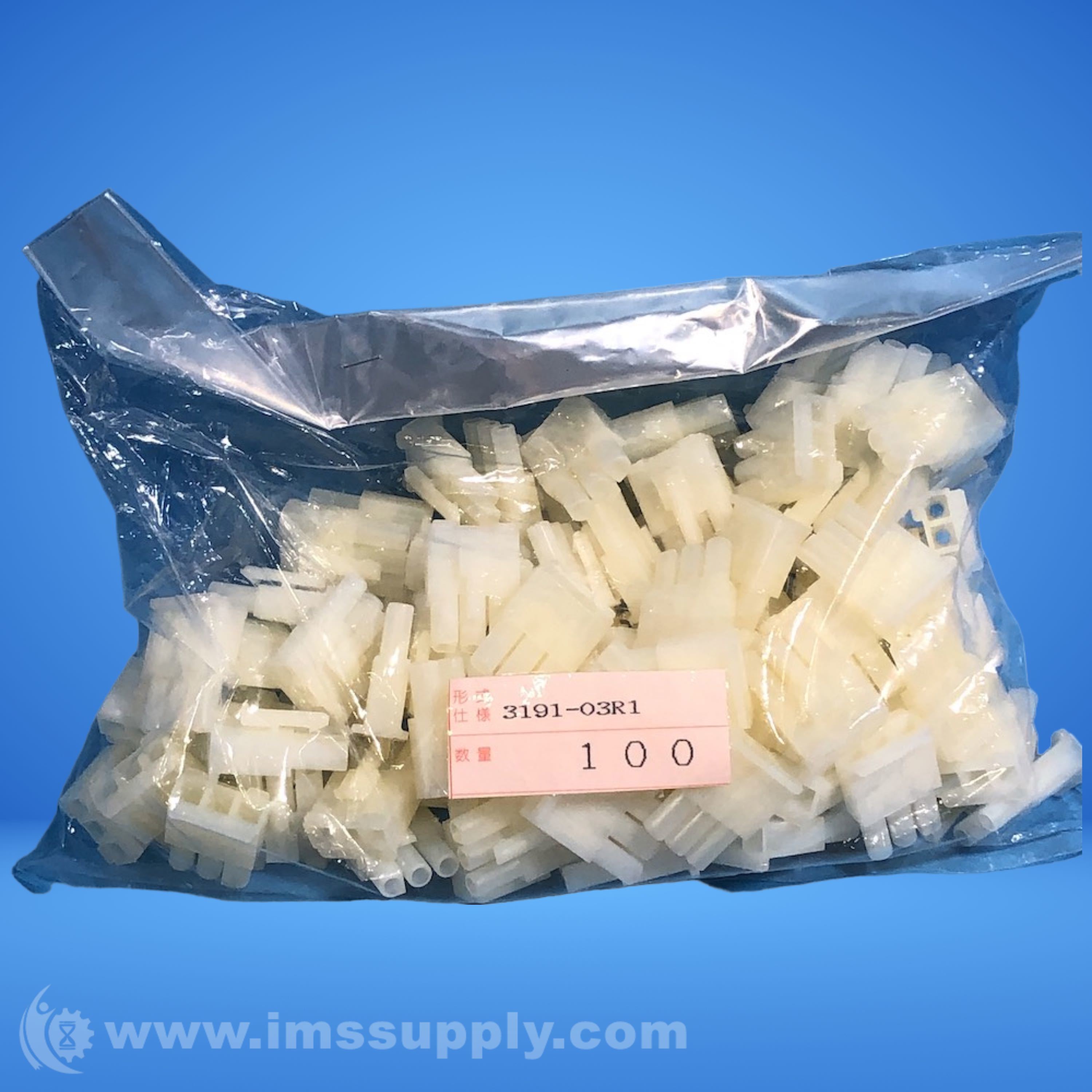 3191-03R1 Bag of 100 Receptacle Housings - IMS Supply