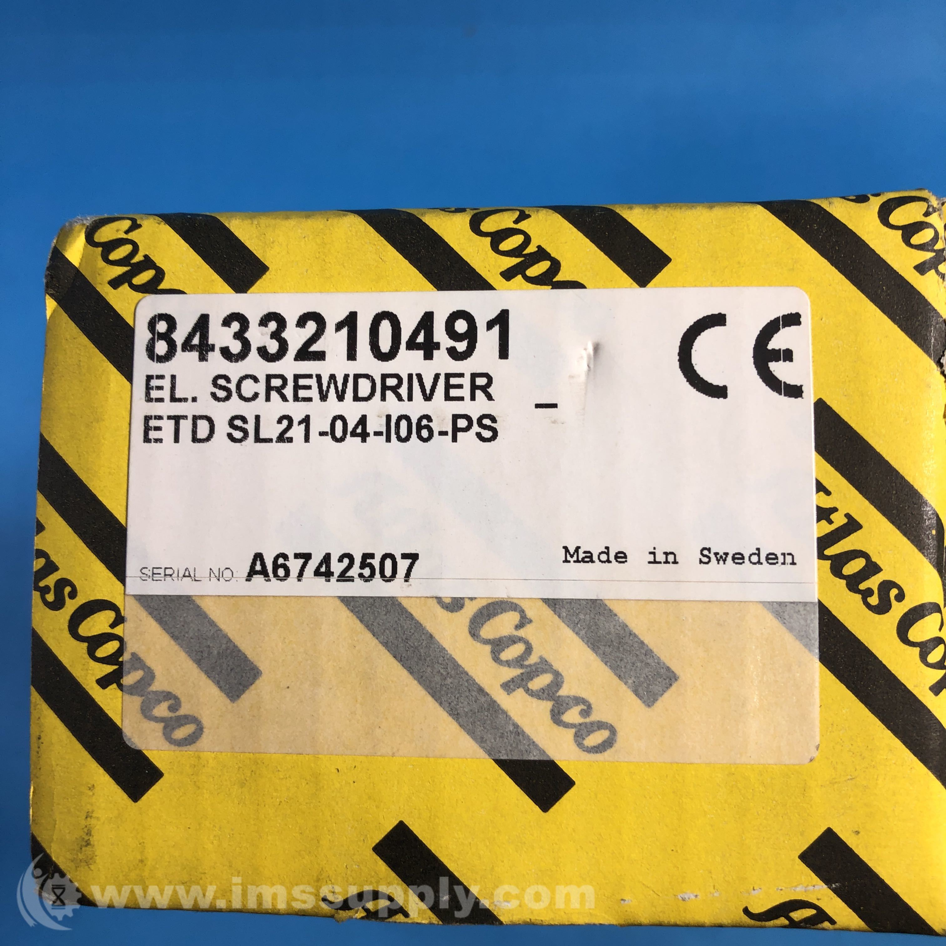 Atlas Copco ETD SL21-04-I06-PS Electric Screwdriver - IMS Supply