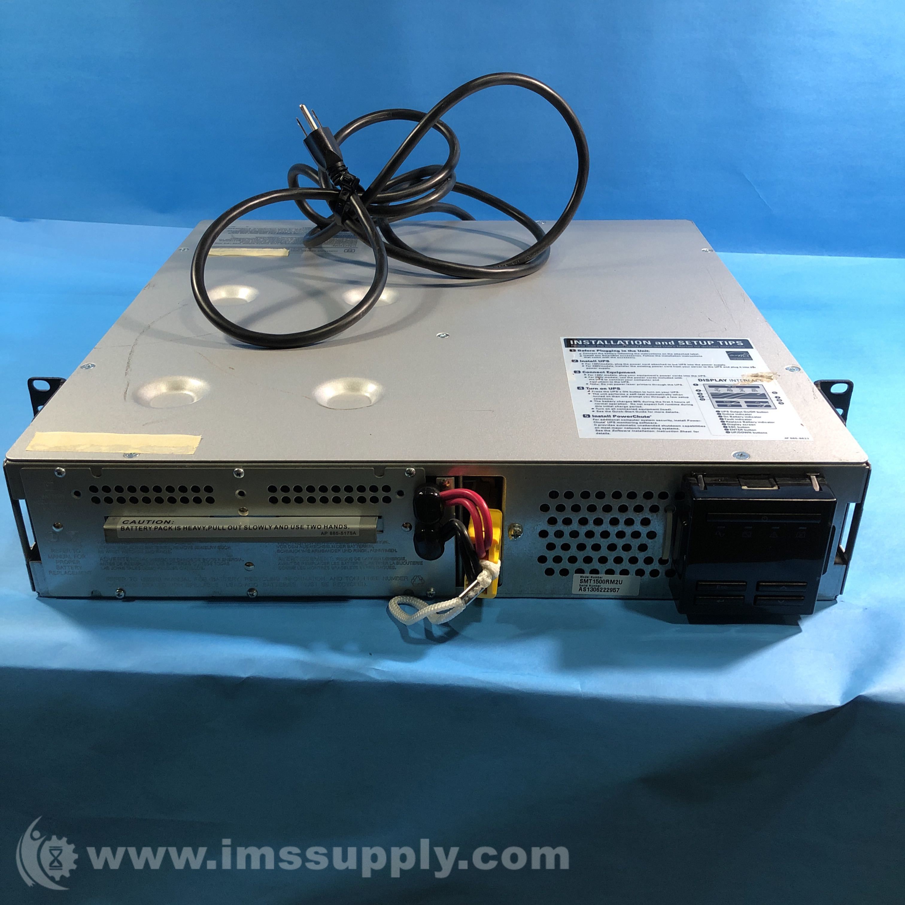 Apc SMT1500RM2U Smart-UPS Uninterruptible Power Supply - IMS Supply