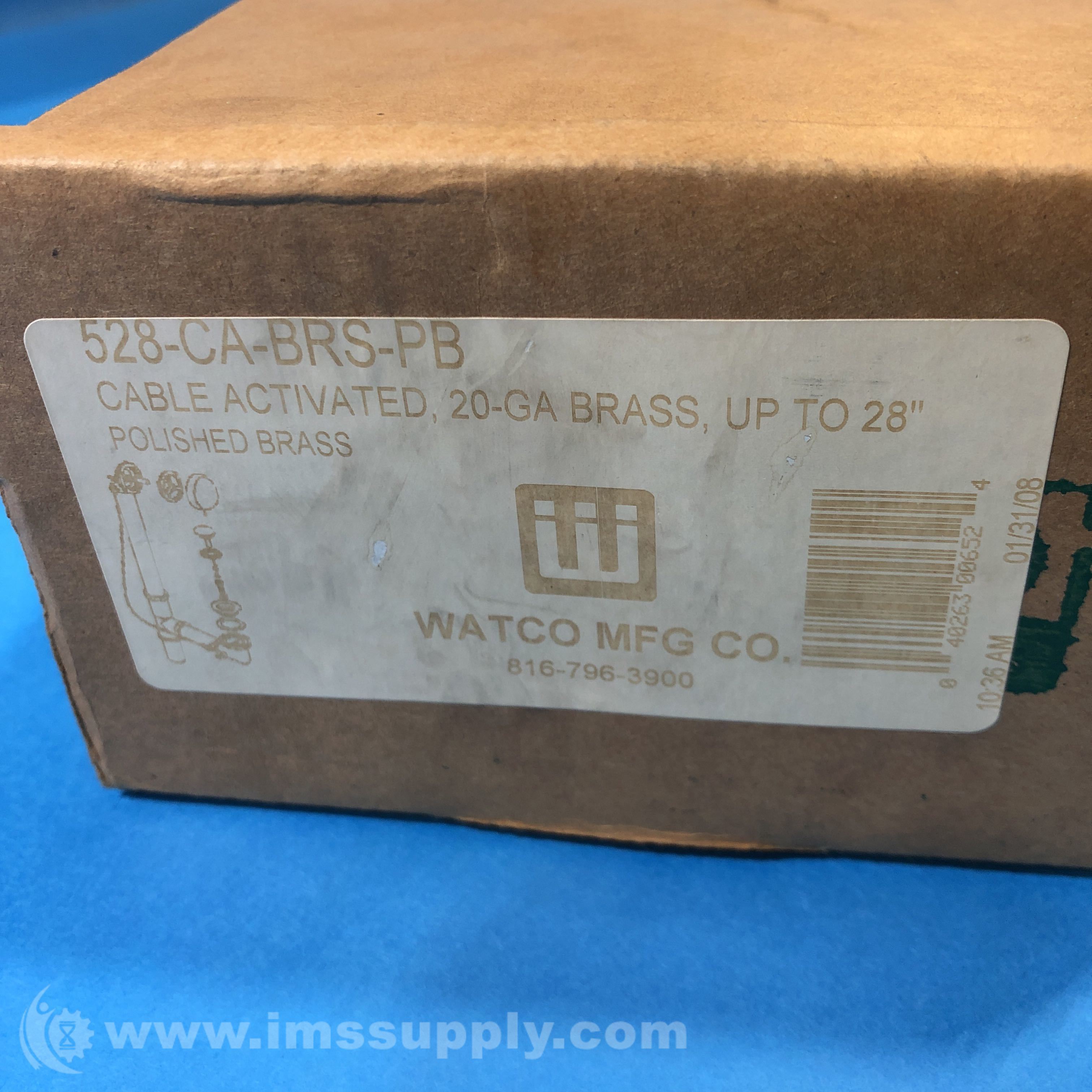 Watco Manufacturing Company 528-CA-BRS-PB Bath Waste - IMS Supply