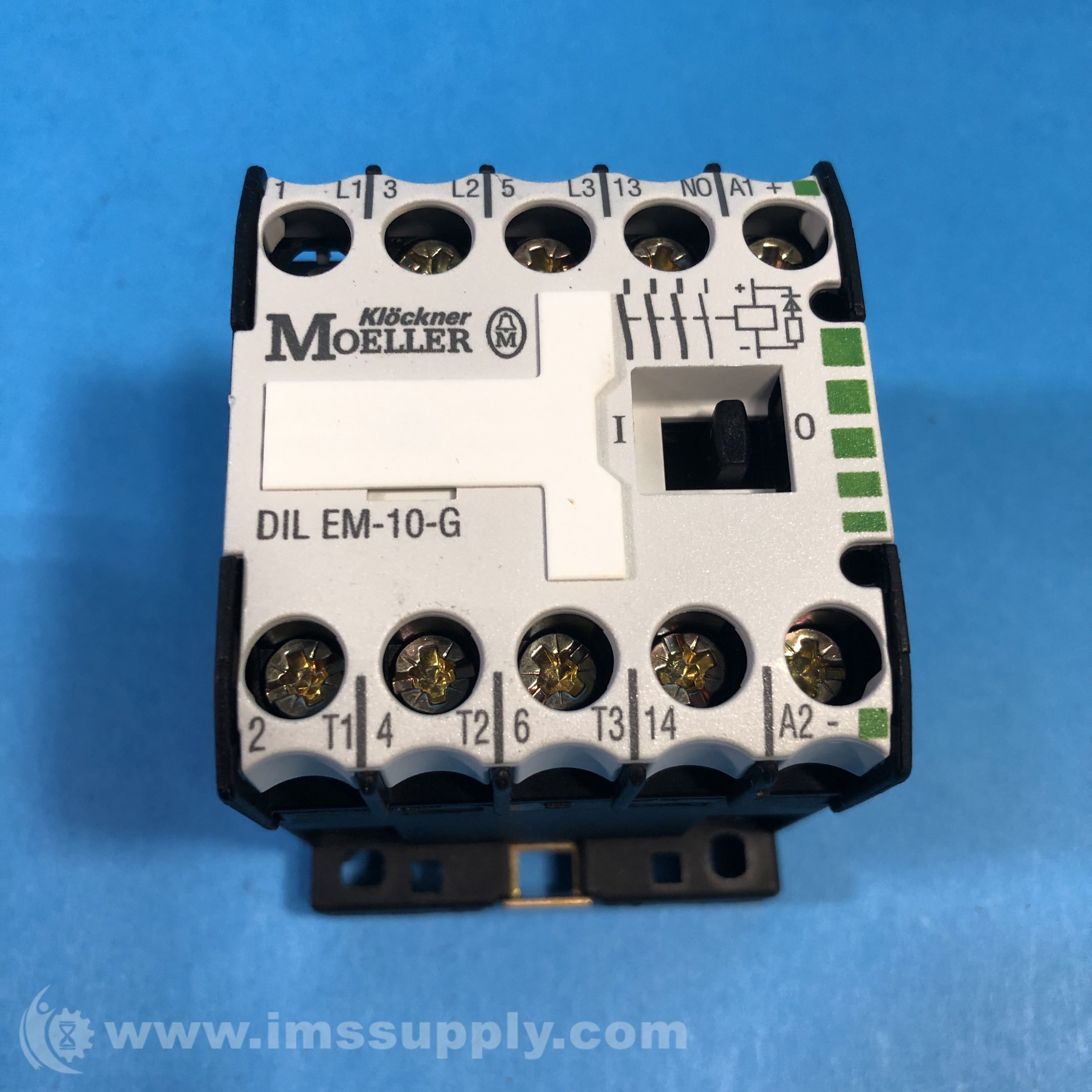 Klockner Moeller DIL-EM-10-G Contactor, 3PST, Panel, 690 VAC - IMS Supply