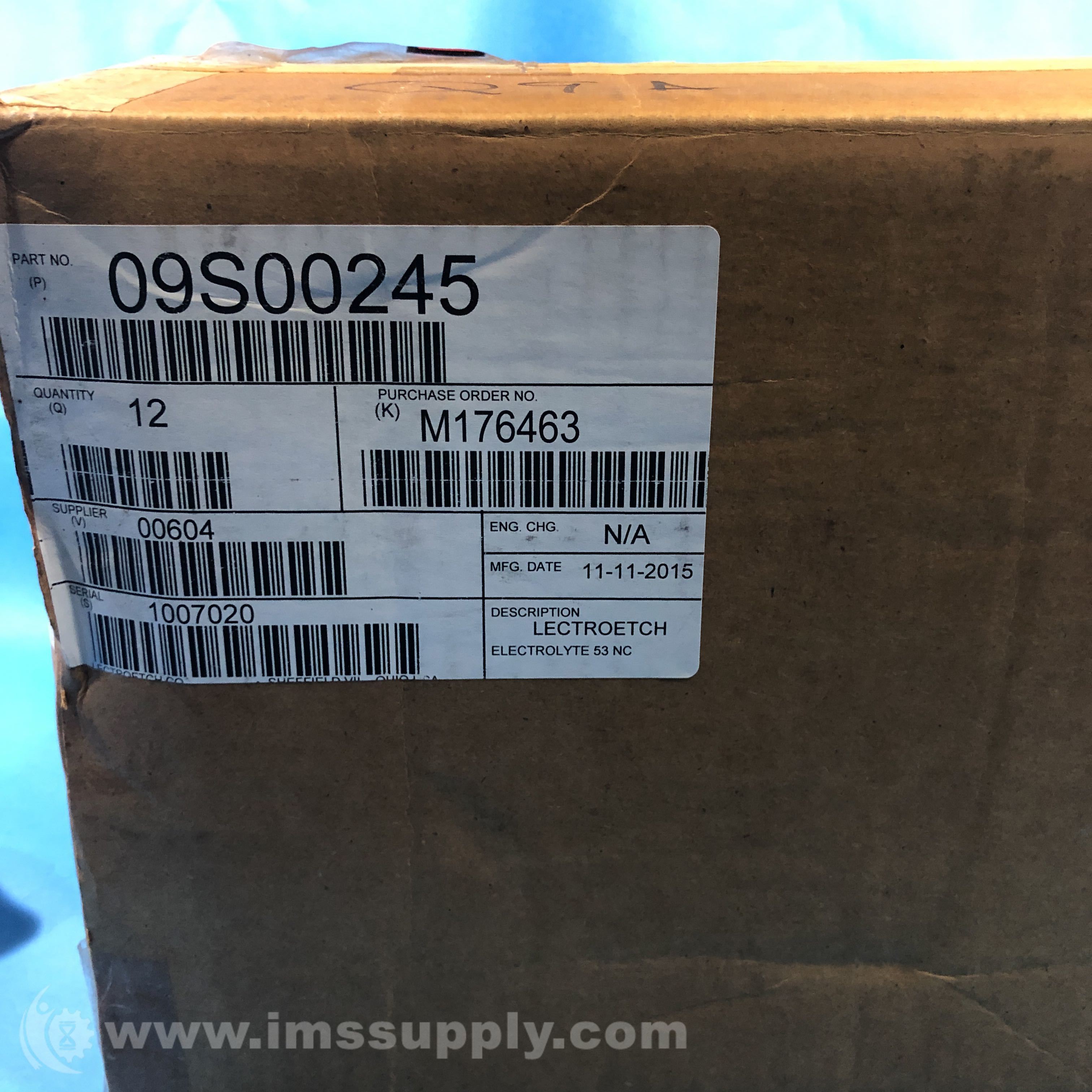 Lectroetch 53NC Box of 12 Electrolyte 53 NC - IMS Supply