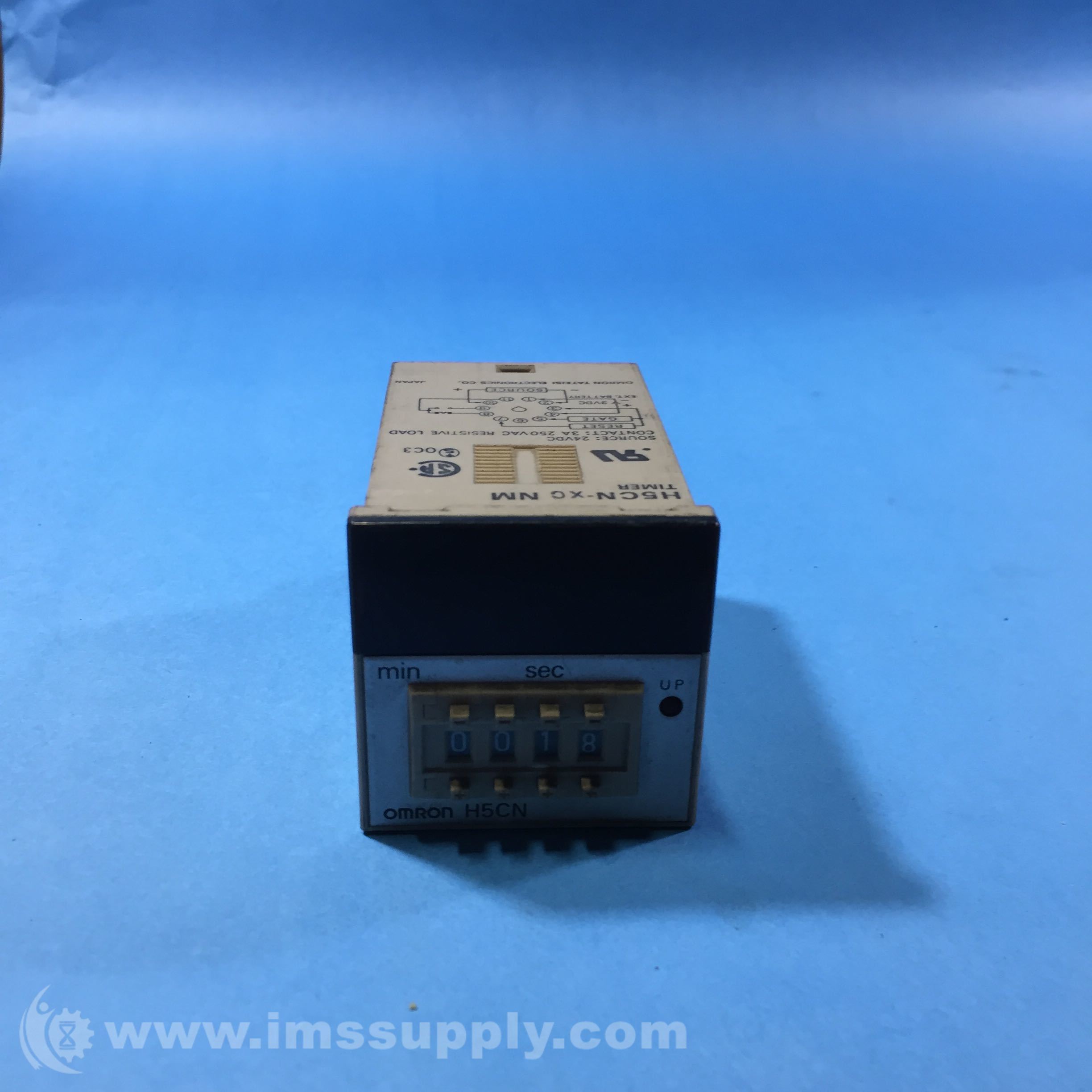 Omron H5CN-XCNM Timer, 48 x 48 x 83.4 mm, 100 to 240 VAC - IMS Supply